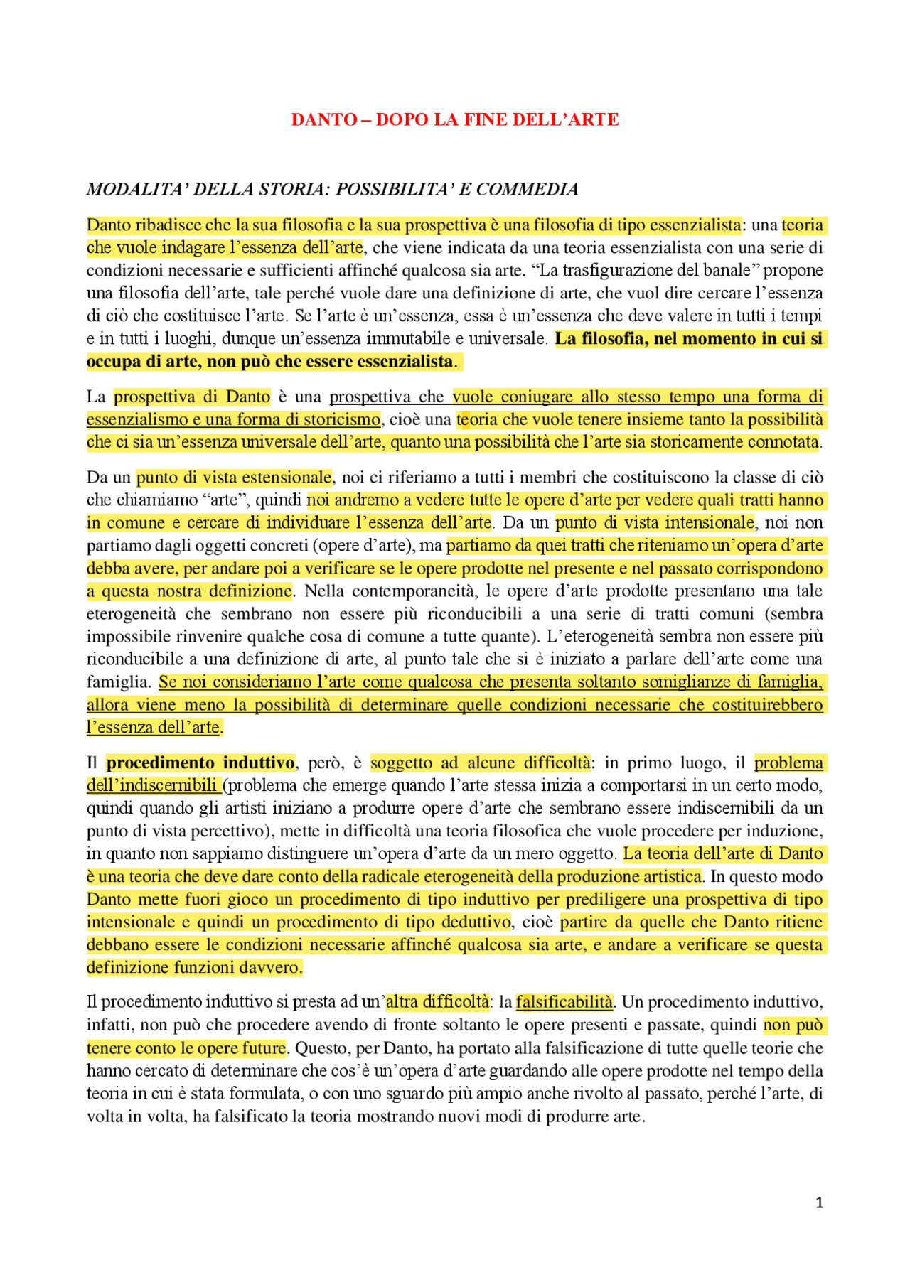 Appunti Estetica Prof Marchetti Docsity