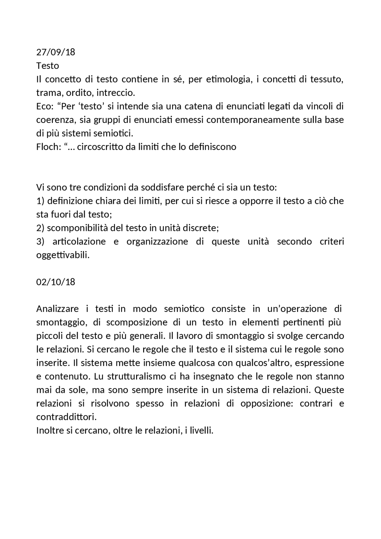 Appunti Semiotica E Storytelling Docsity