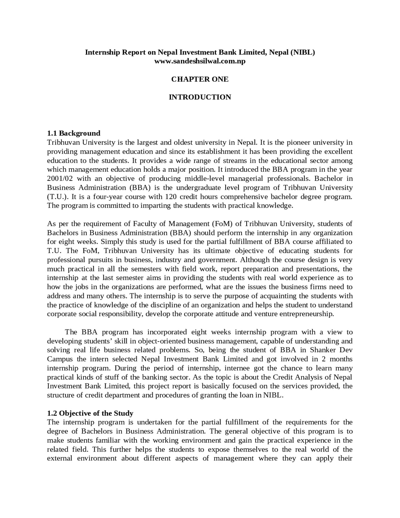 Important notes for bba students - Docsity