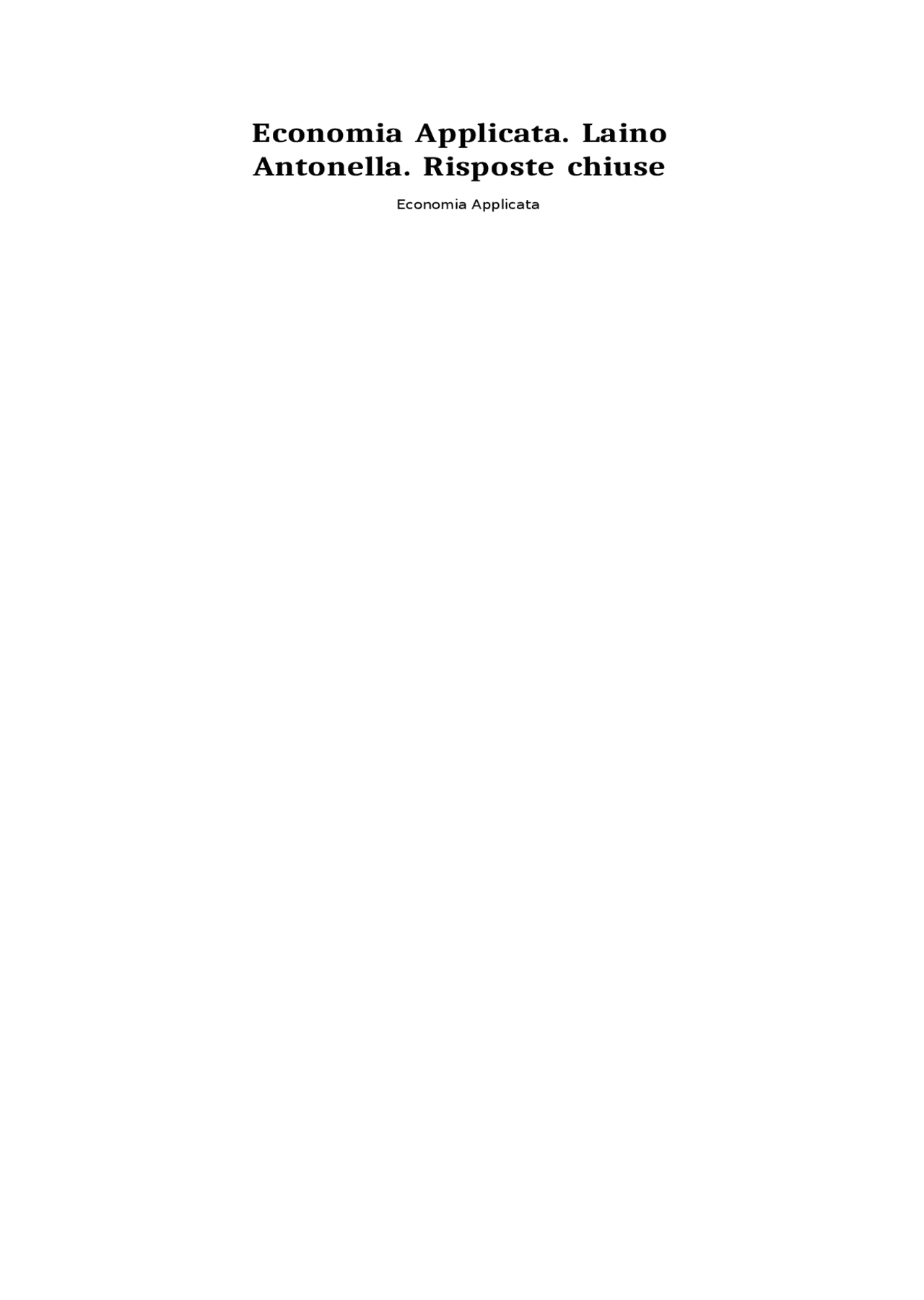 Paniere Risposte Chiuse Docsity