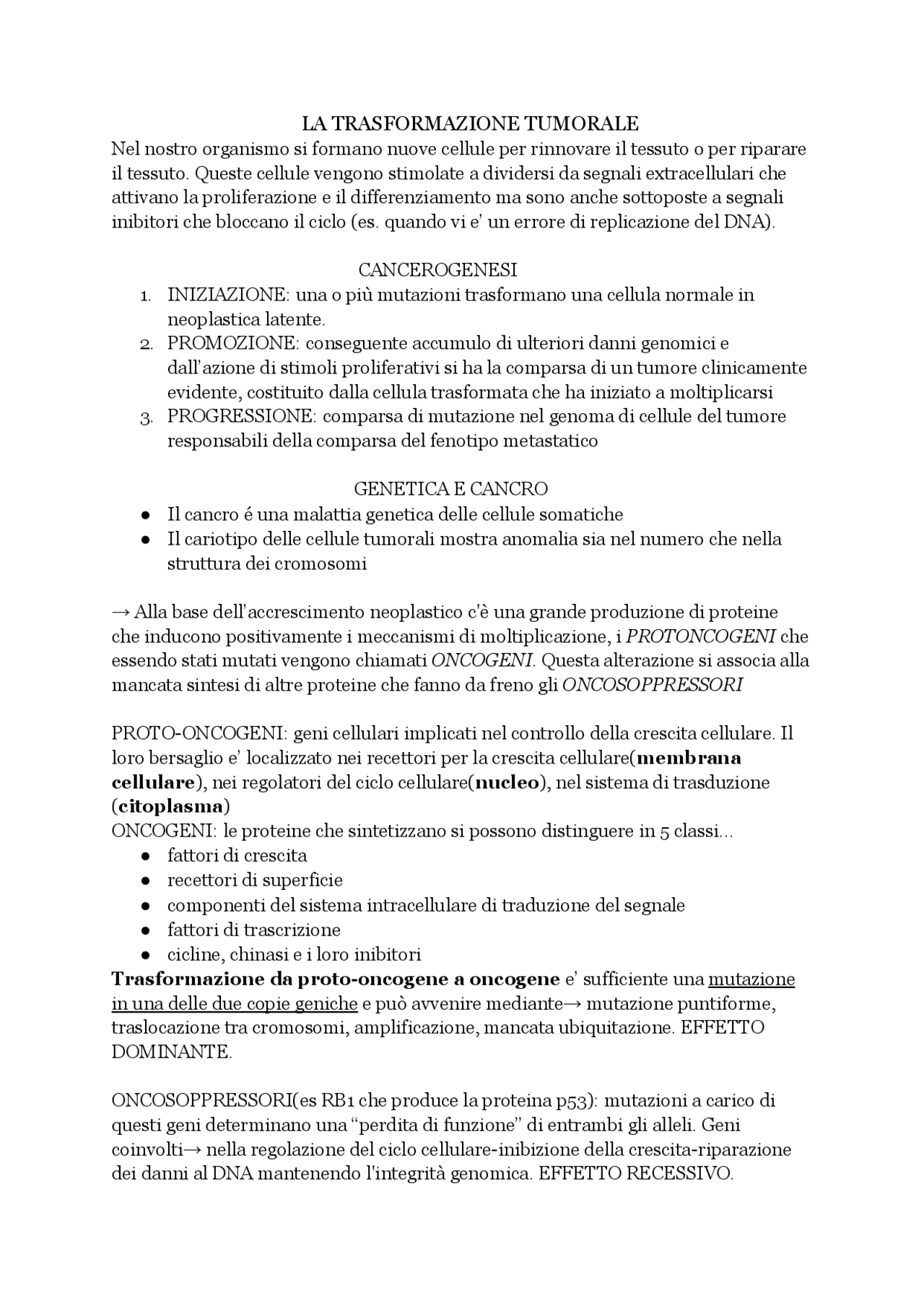 Patologia Generale Parte Ii Docsity