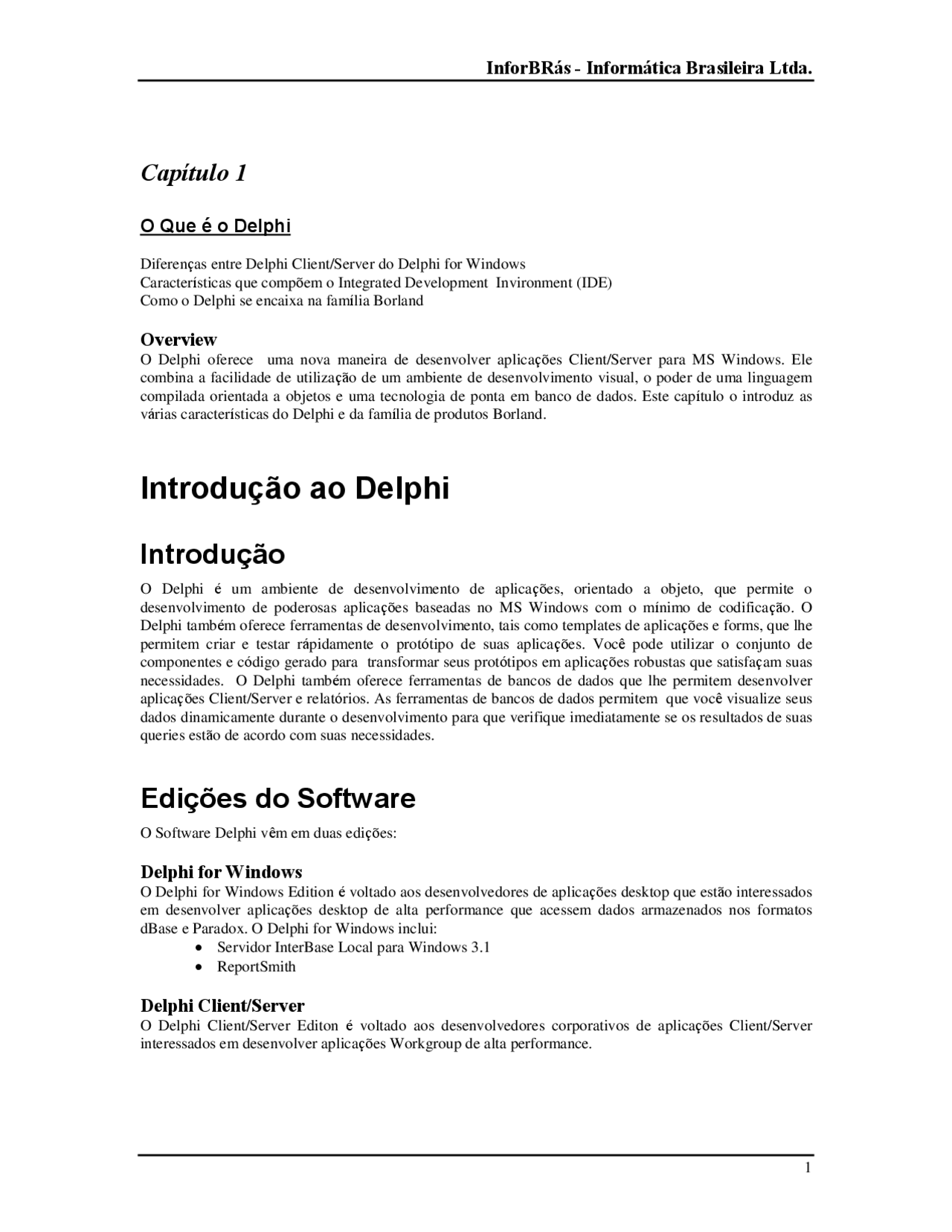 Delphi resumo sobre programar - Docsity