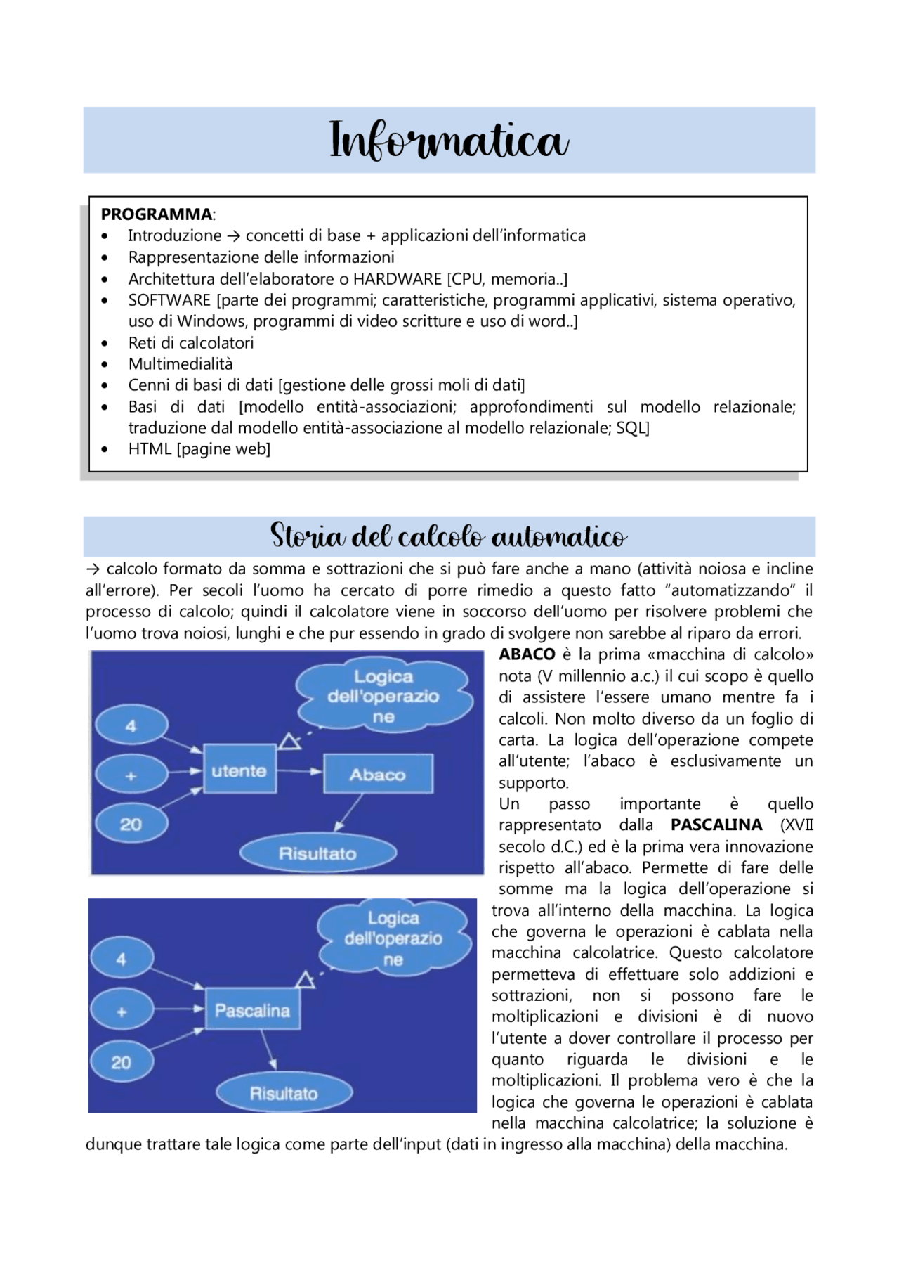 Appunti Di Informatica Docsity