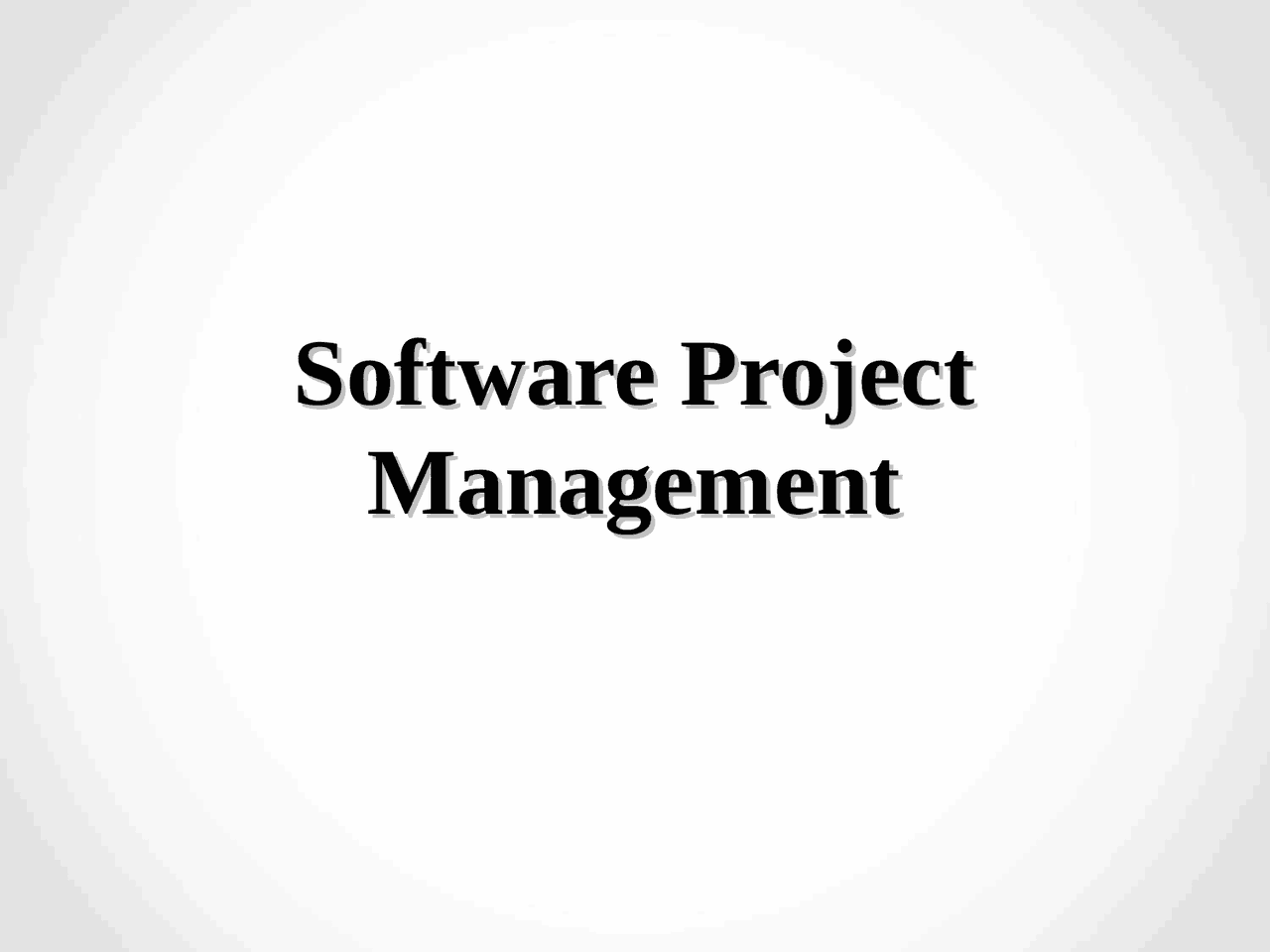 Software Project Management Docsity