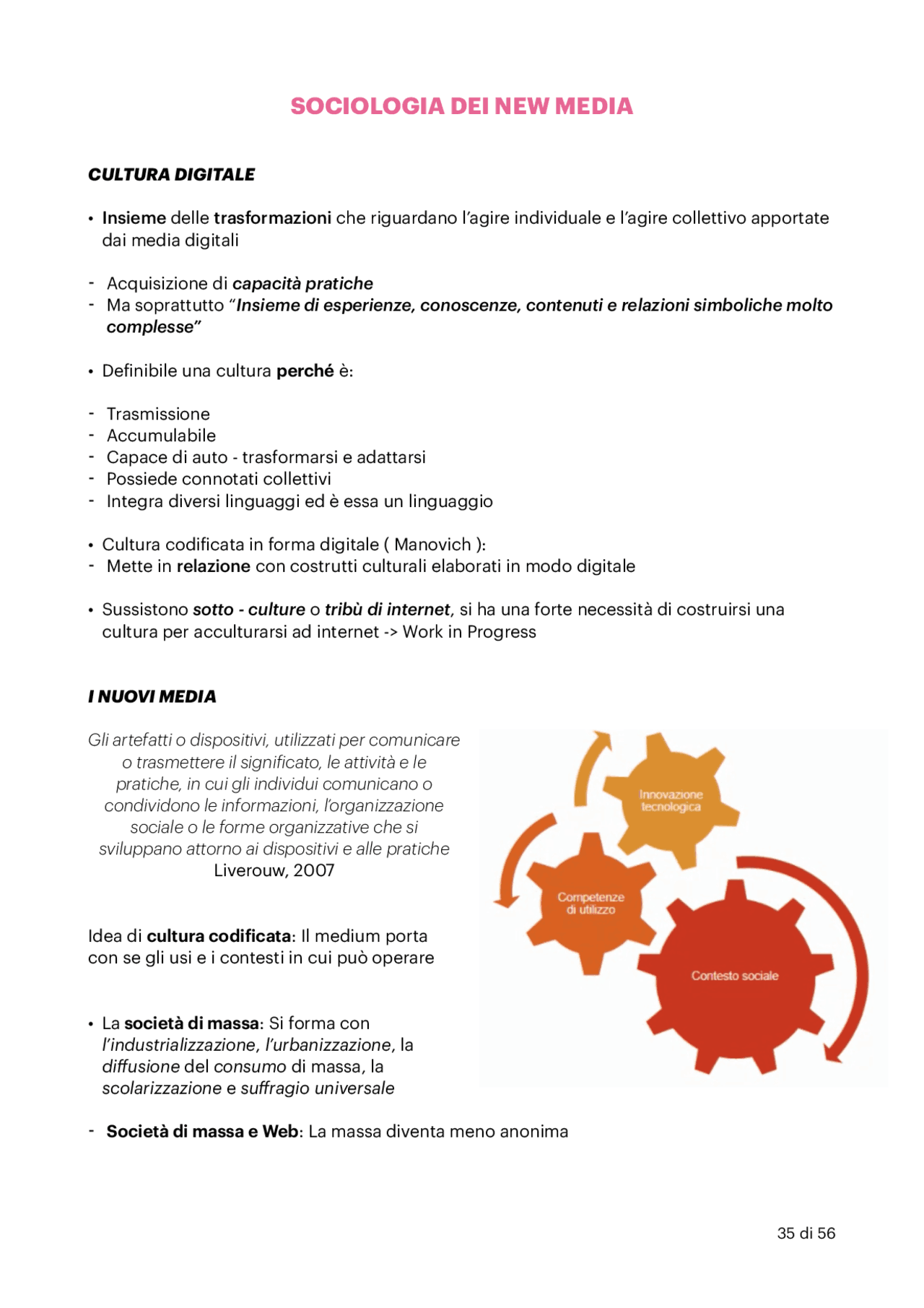 Appunti Delle Lezioni Di Digital Media Seconda Parte Docsity