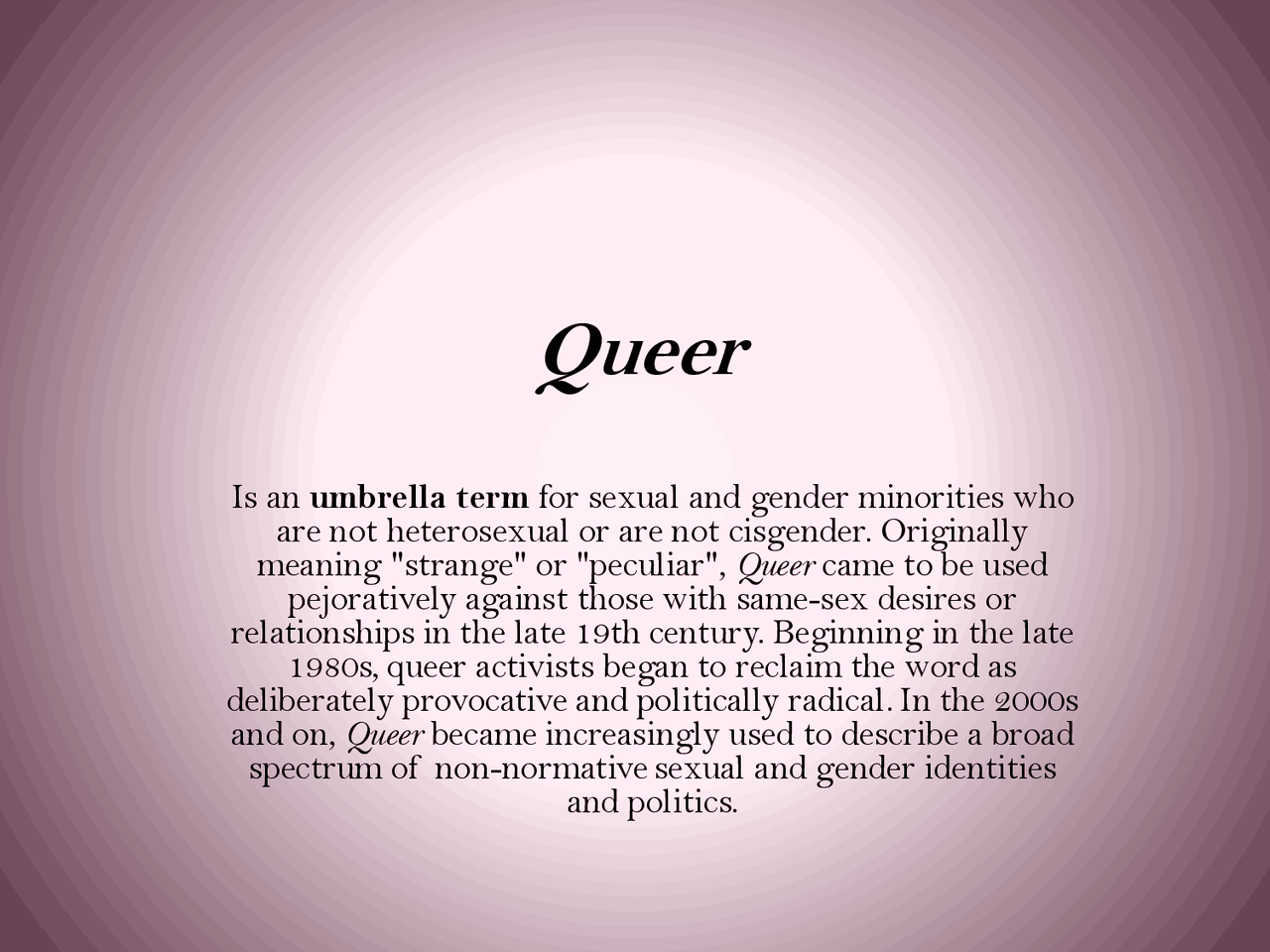 Queer Themes In Media Docsity
