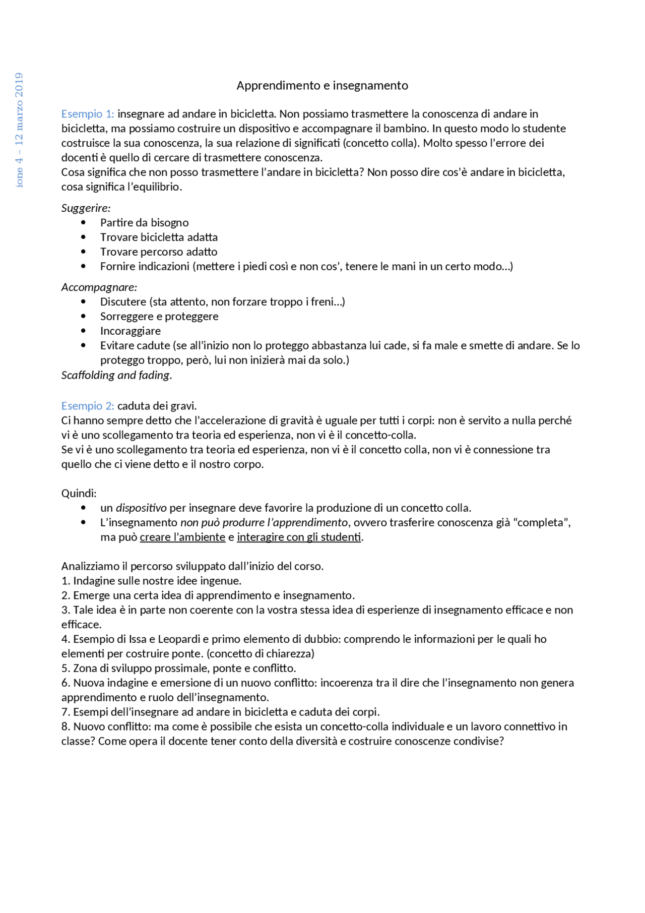 Appunti Di Didattica Generale Riassunto Lagire Didattico Appunti