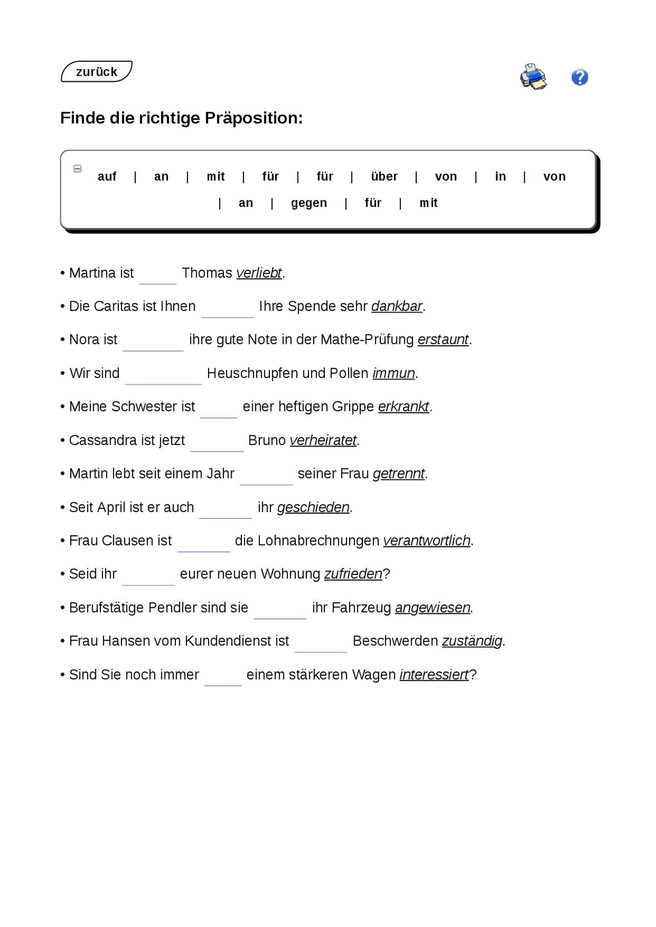 Esercizi Tedesco 3 Lessico Docsity