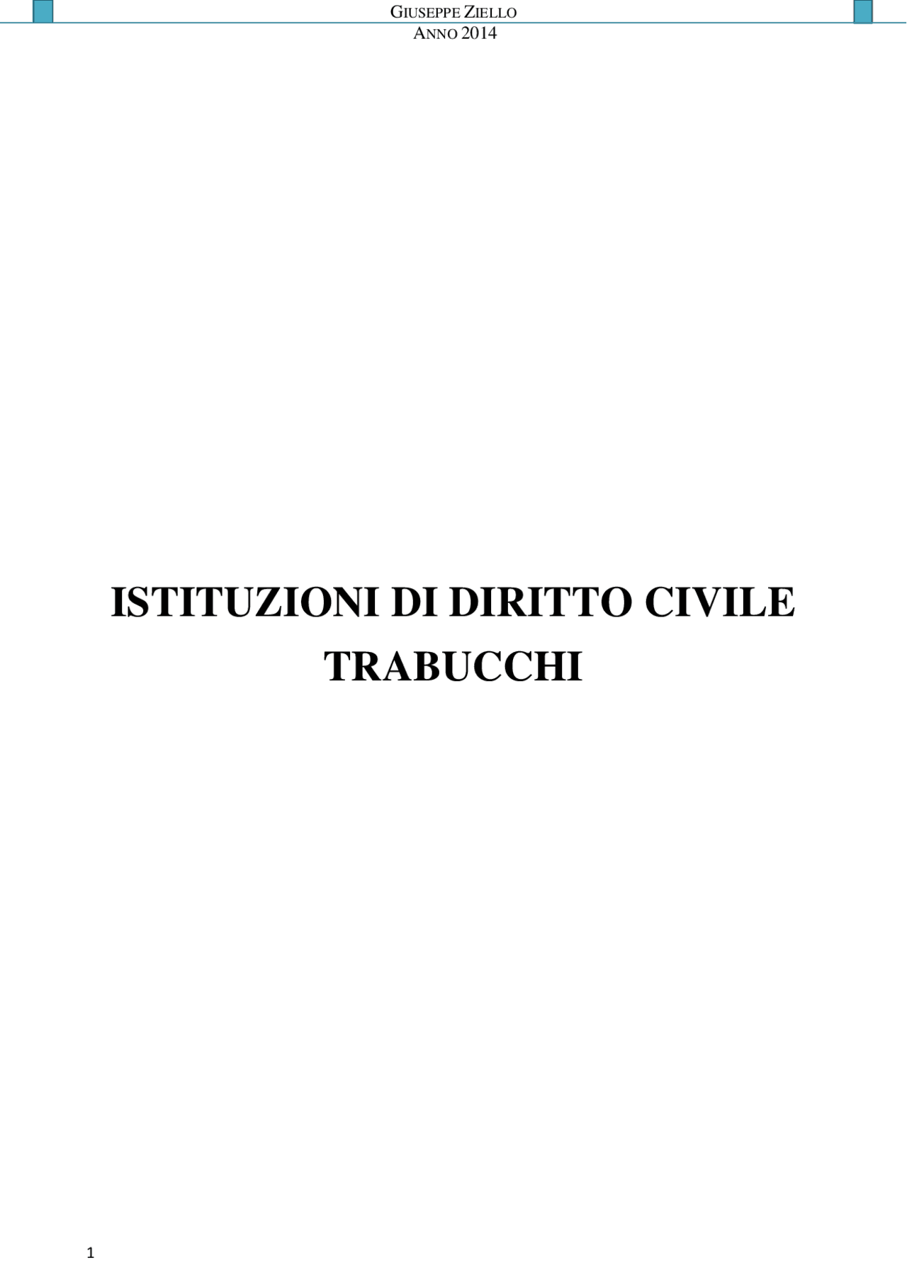 Trabucchi Riassunto Docsity