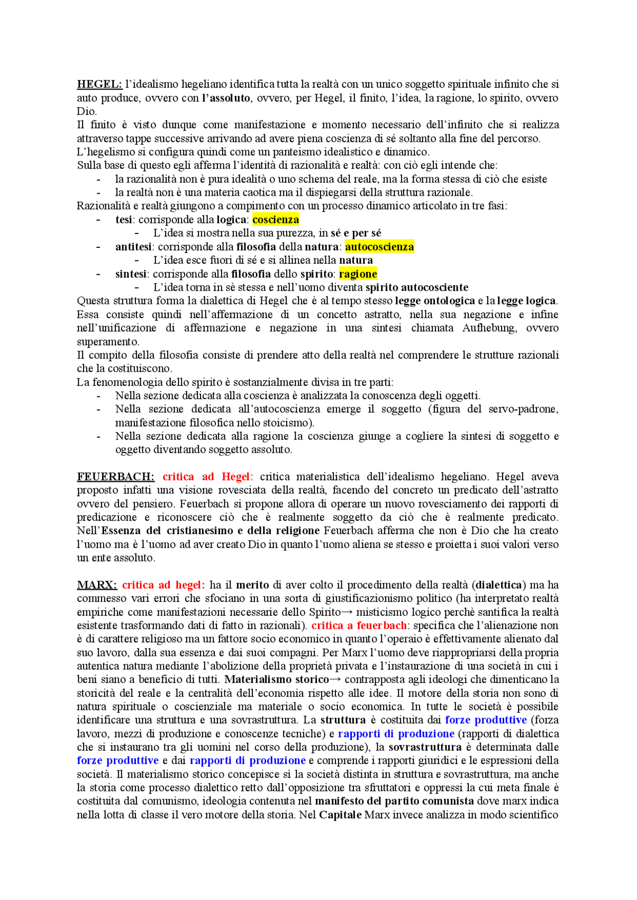 Appunti Filosofia Per MaturitÀ Docsity