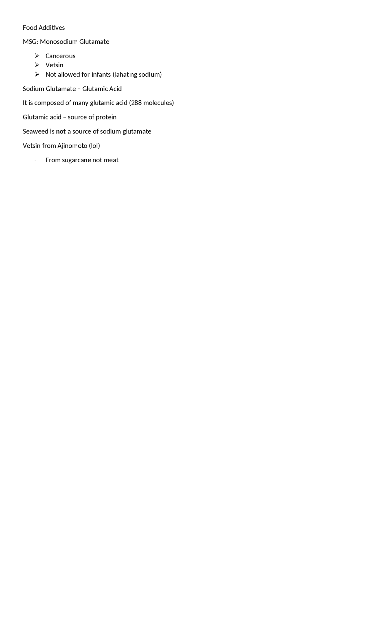 Food Pro Lectures And Notes Lecture Notes Food Science And Technology