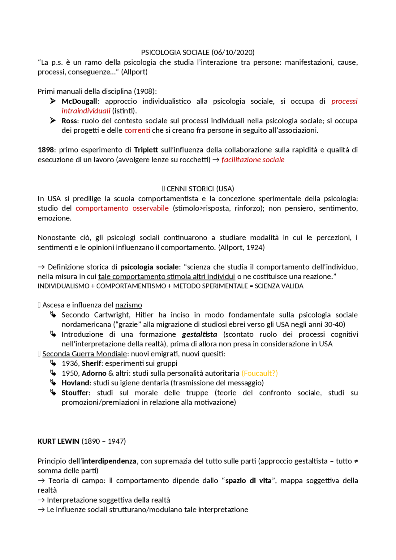 Psicologia Sociale Appunti Riassunto Slide Unipd Docsity