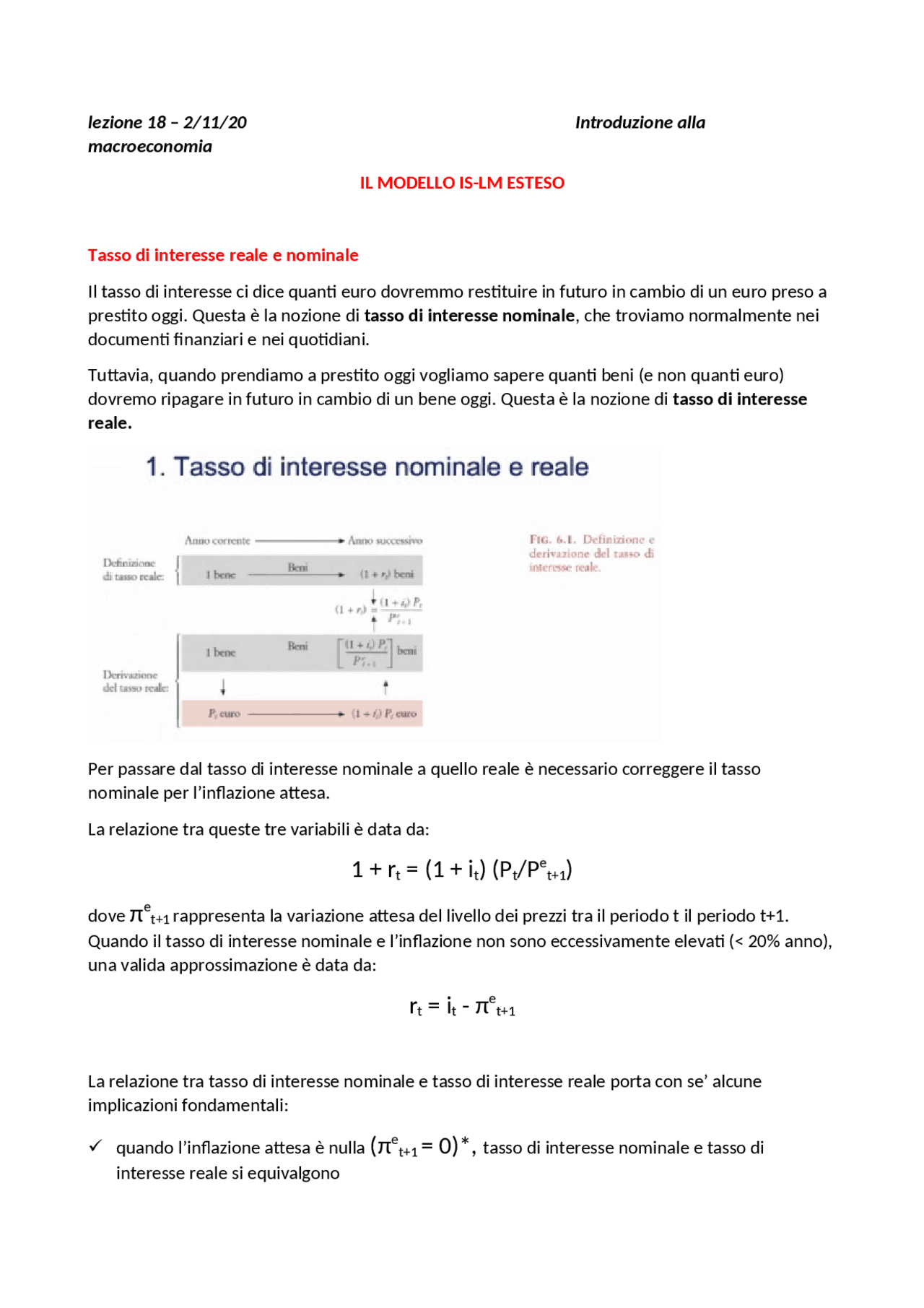 Il Modello Is Lm Esteso Docsity