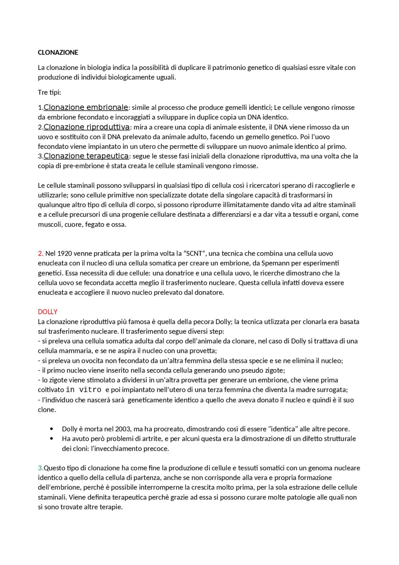 Trasferimento Nucleare Di Cellule Somatiche
