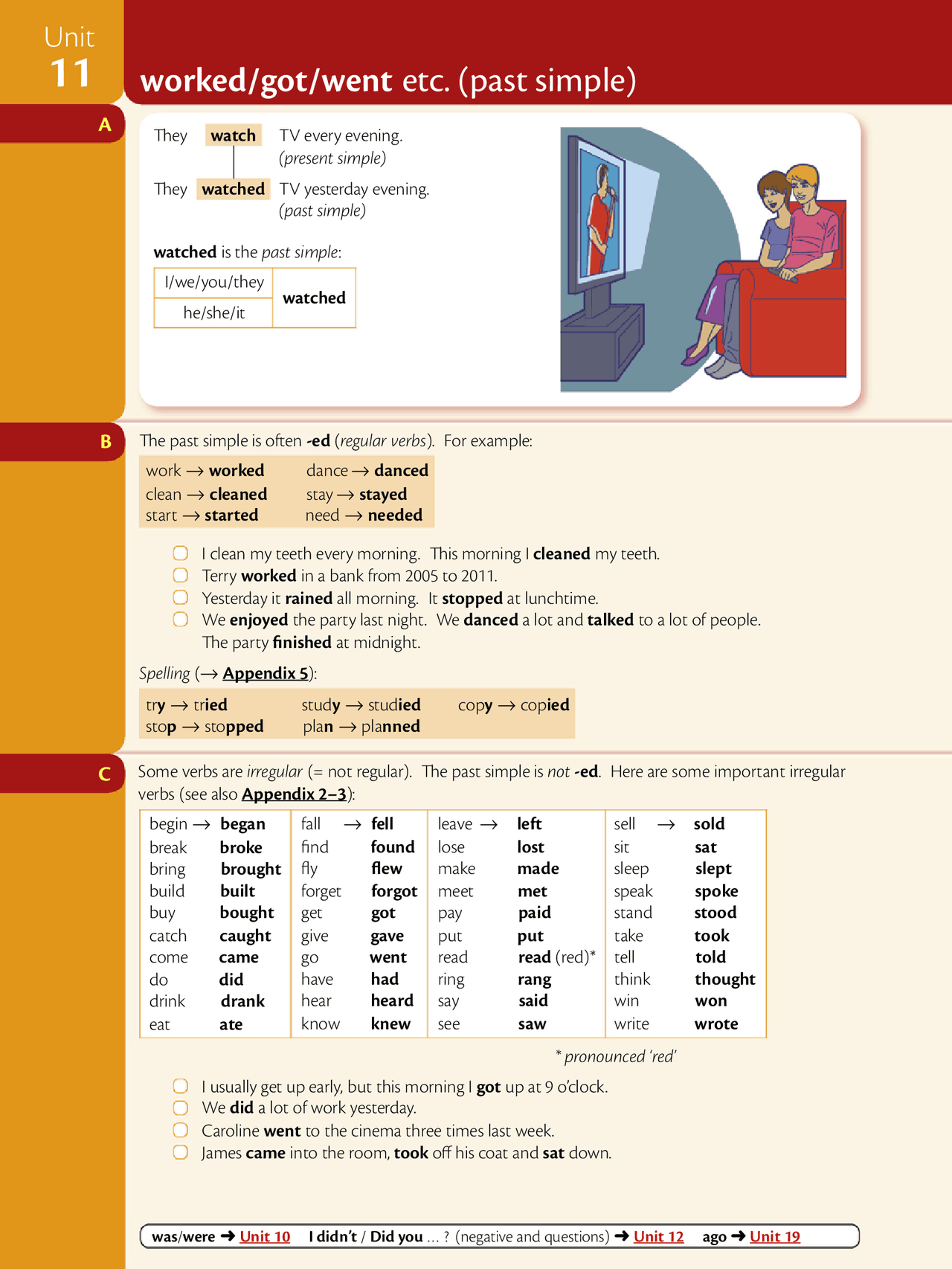 Simple past - Ingles para aprender - Docsity