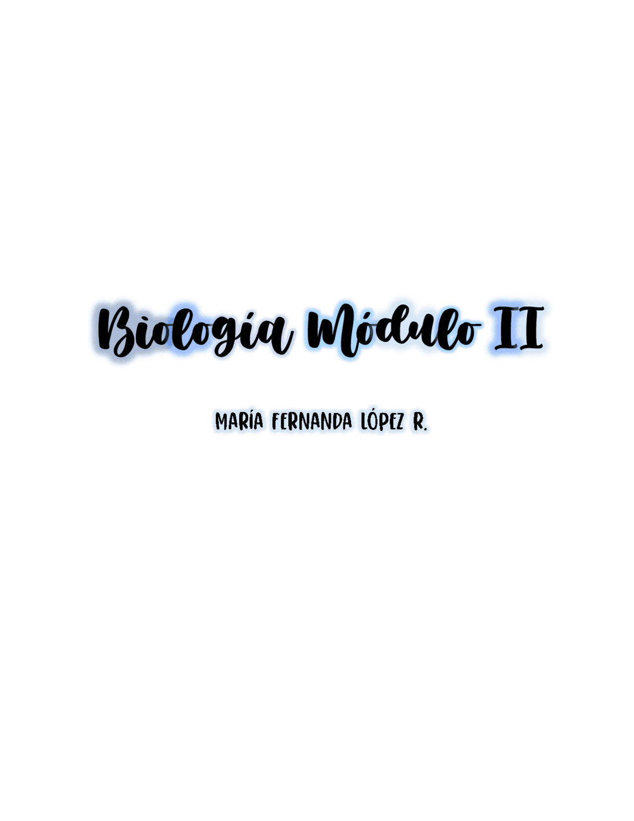 Apuntes De BiologÍa Modulo Ii Docsity