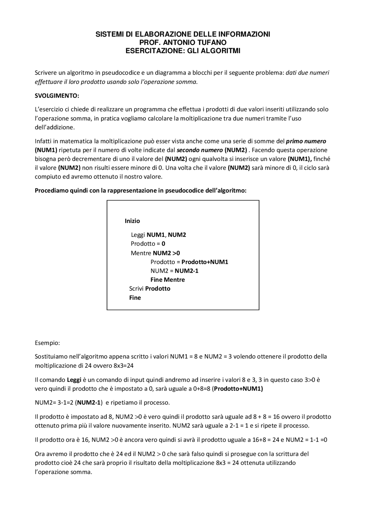 Elaborato Algoritmi 3 Docsity