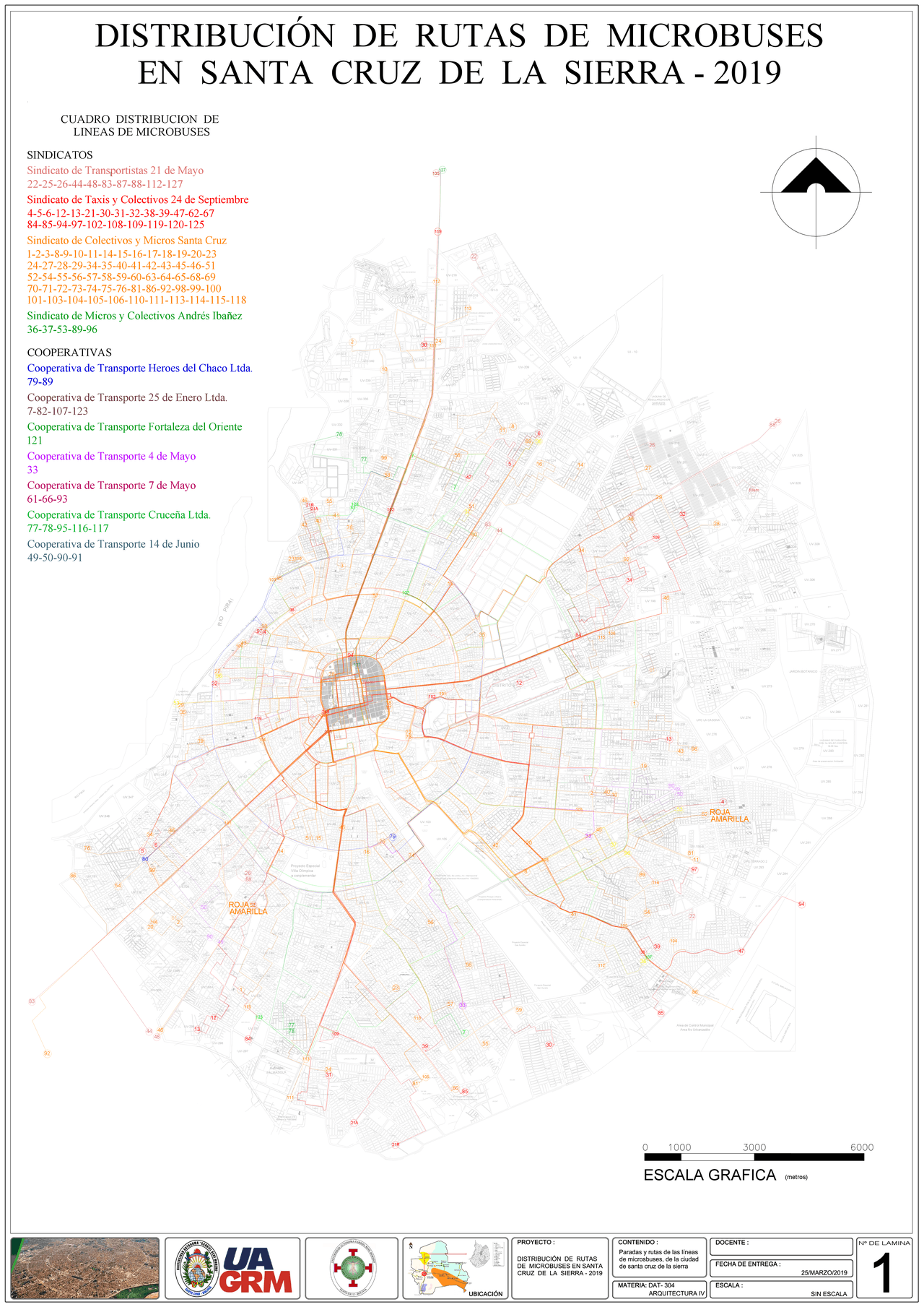 Distribución de Rutas de Microbuses (Santa Cruz-Bolivia) - A0 - Docsity