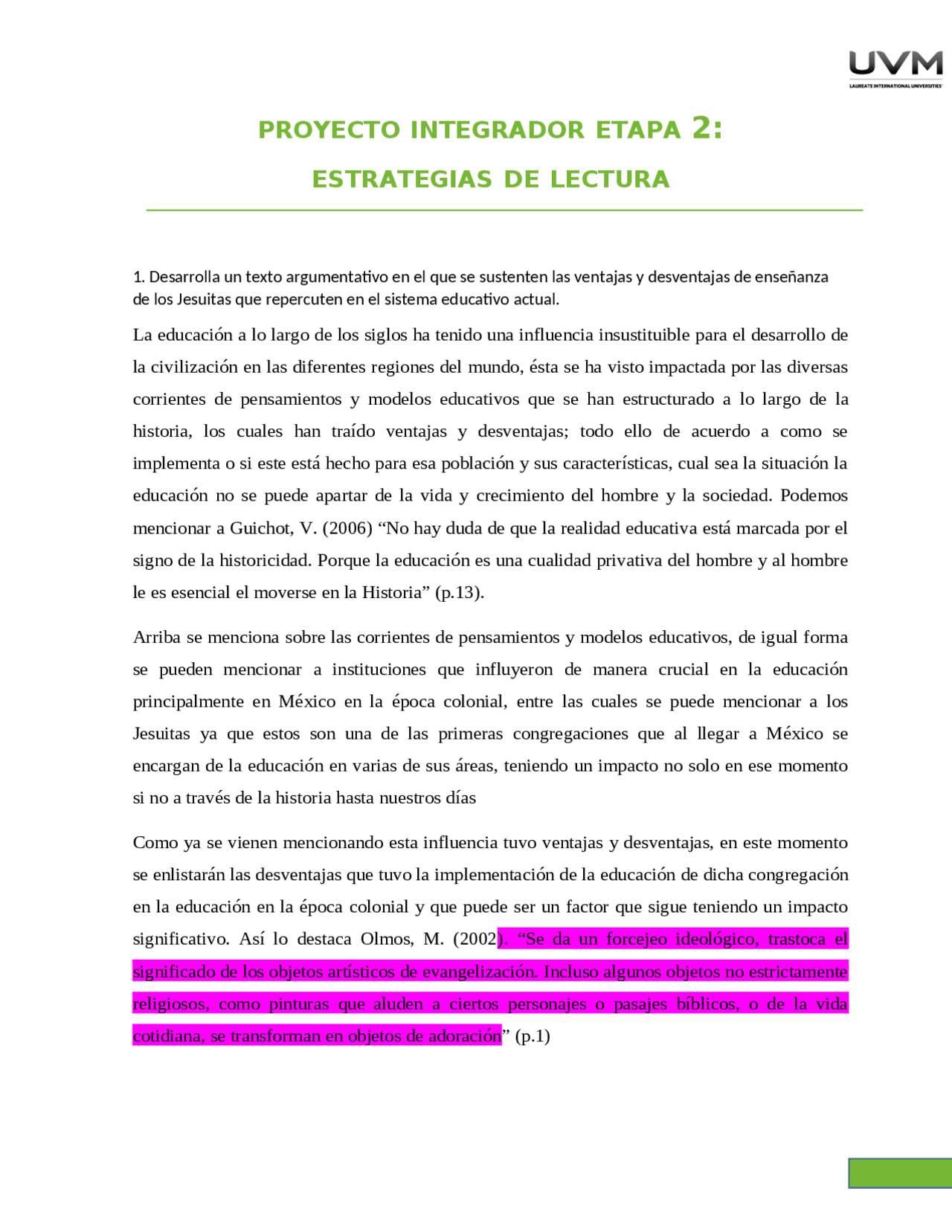 Proyecto Etapa 2 Textos Argumentativos Docsity