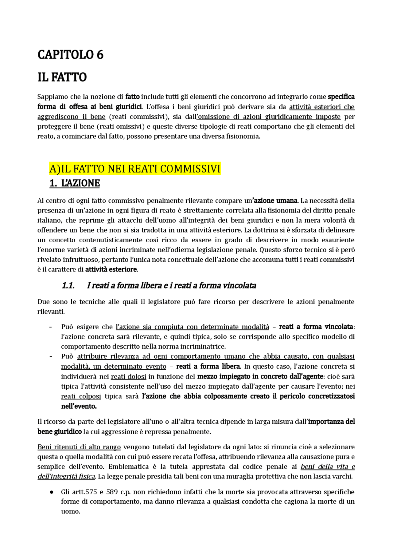 Marinucci Dolcini, Diritto penale (seconda parte) - Docsity