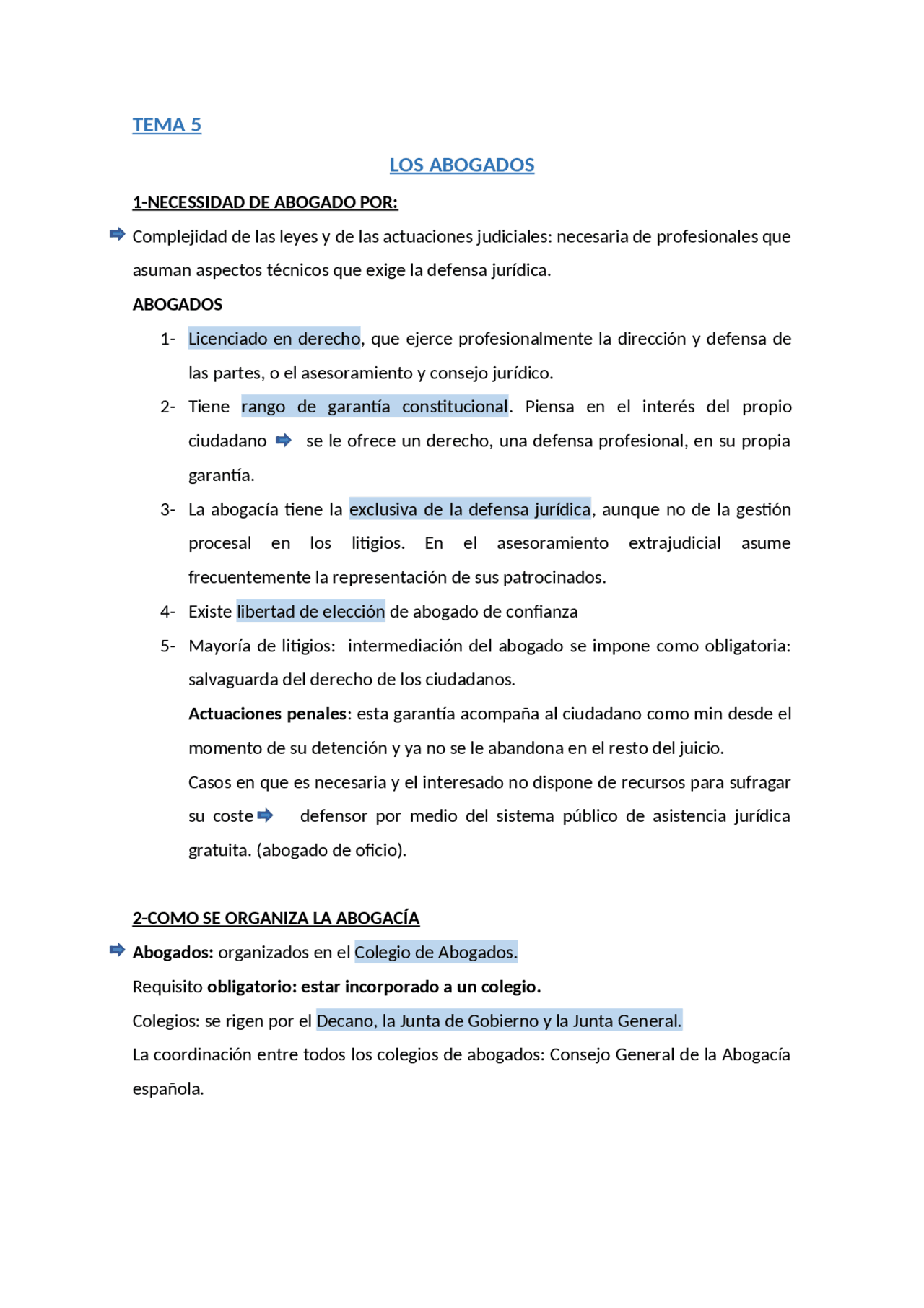 Dret processal apunts - Docsity