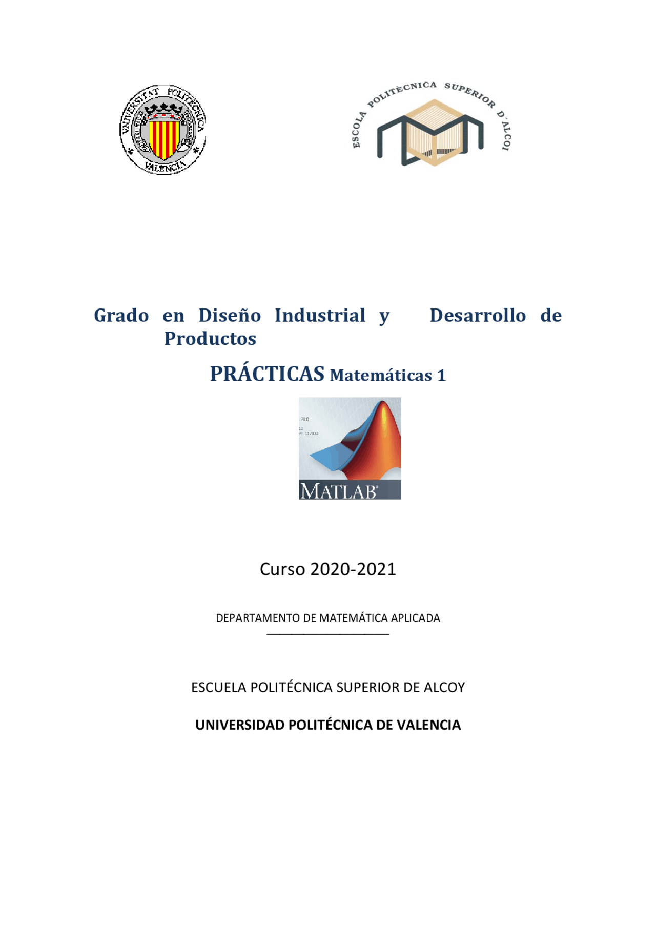 Apuntes Matlab Matemáticas Docsity