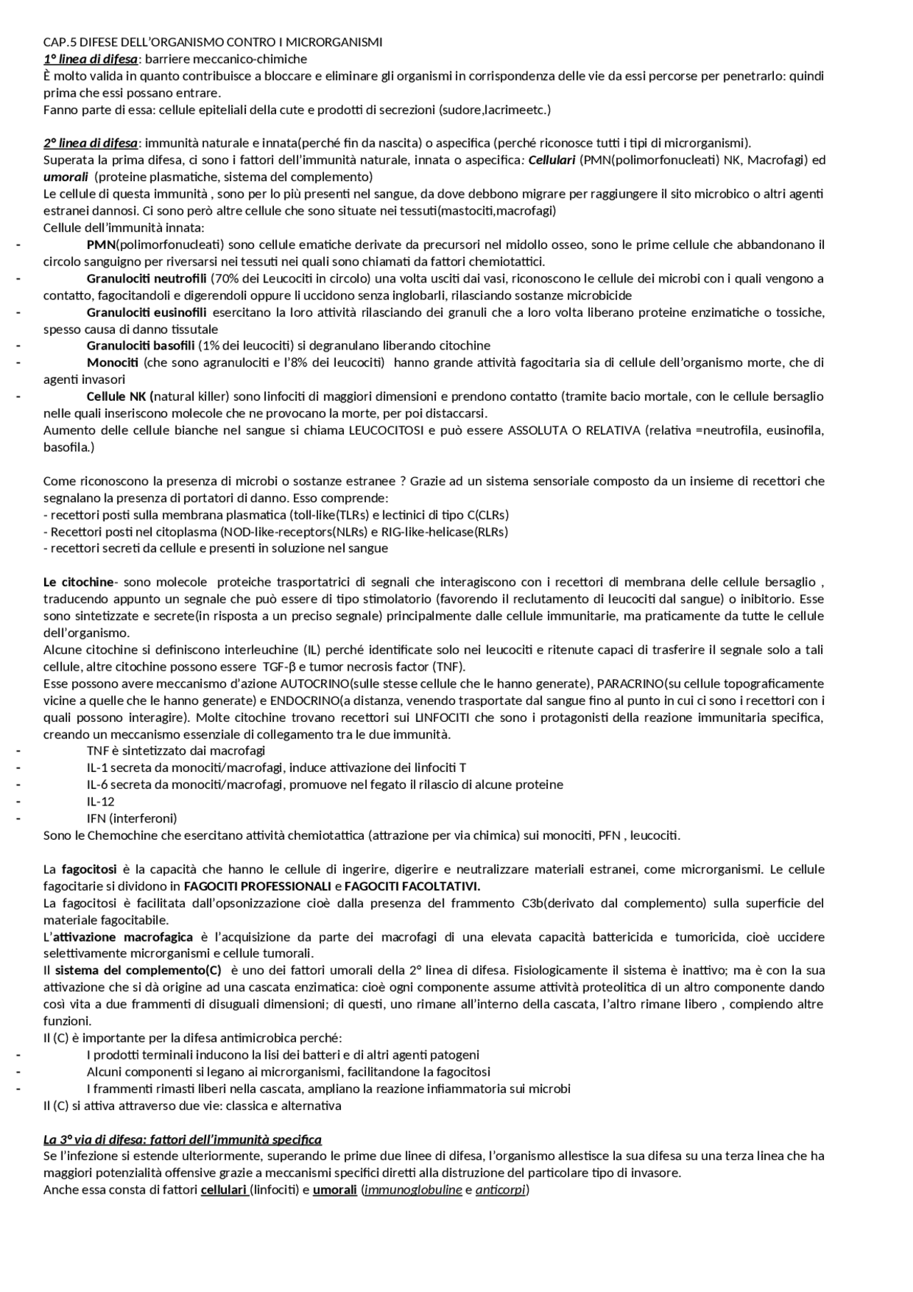 Patologia Generale Riassunti Docsity