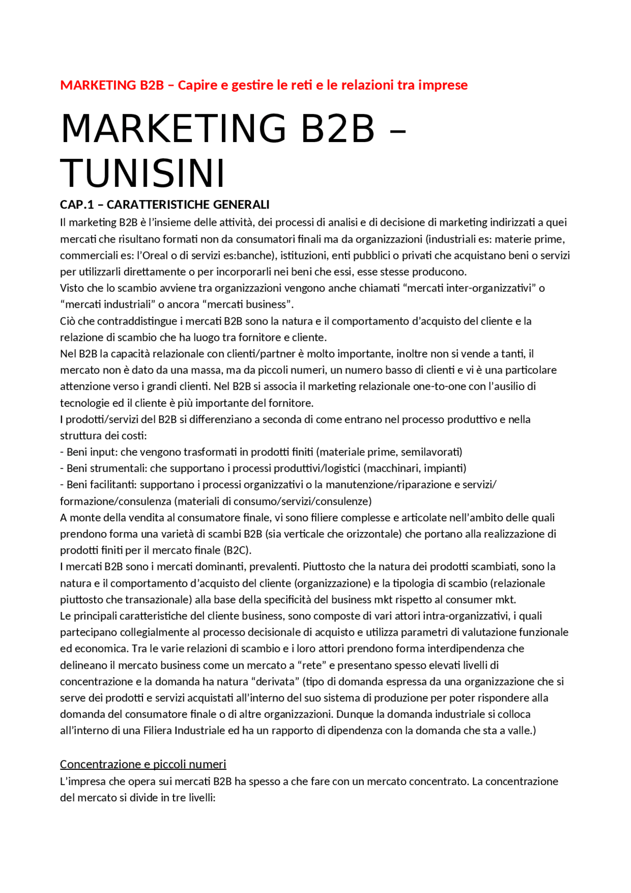Riassunto Marketing Strategico Docsity