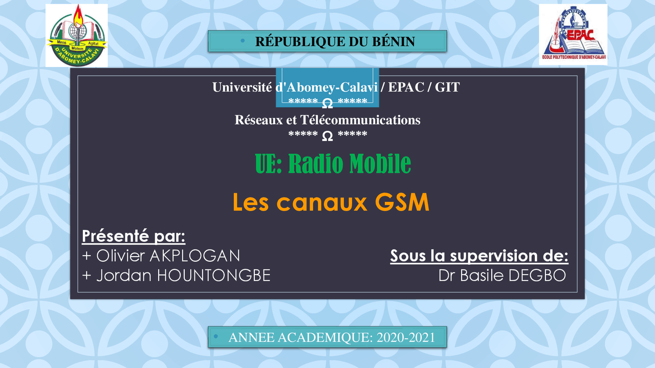 Gsm Utilisantle Fdma Docsity