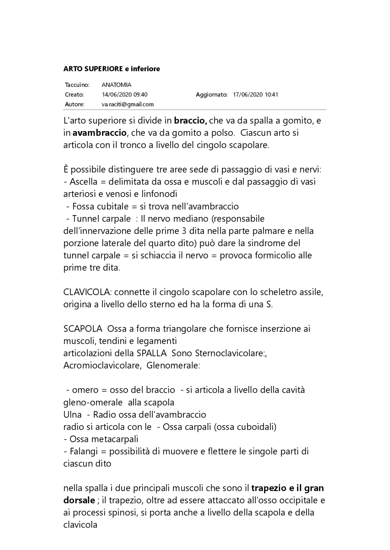 Apparato Locomotore Anatomia Umana Docsity