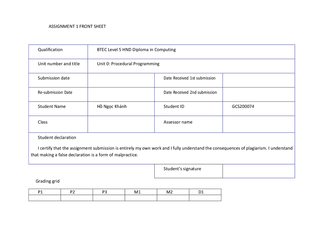 Procedural Programming Docsity