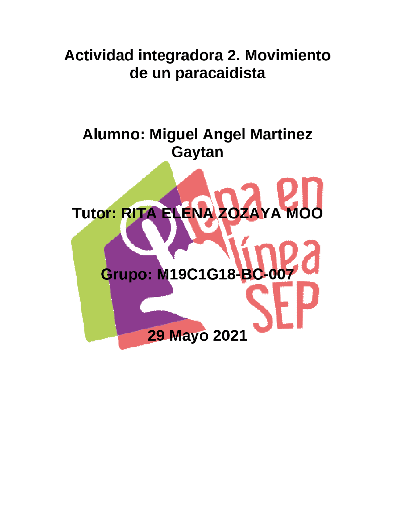 Modulo 19 actividad 2 - Docsity