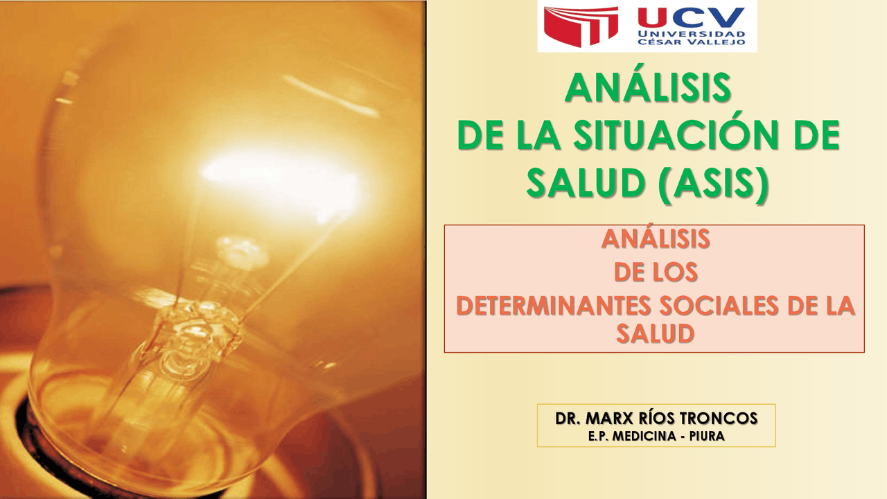 Análisis de la Situación de Salud (ASIS): Enfoque Integral para la ...