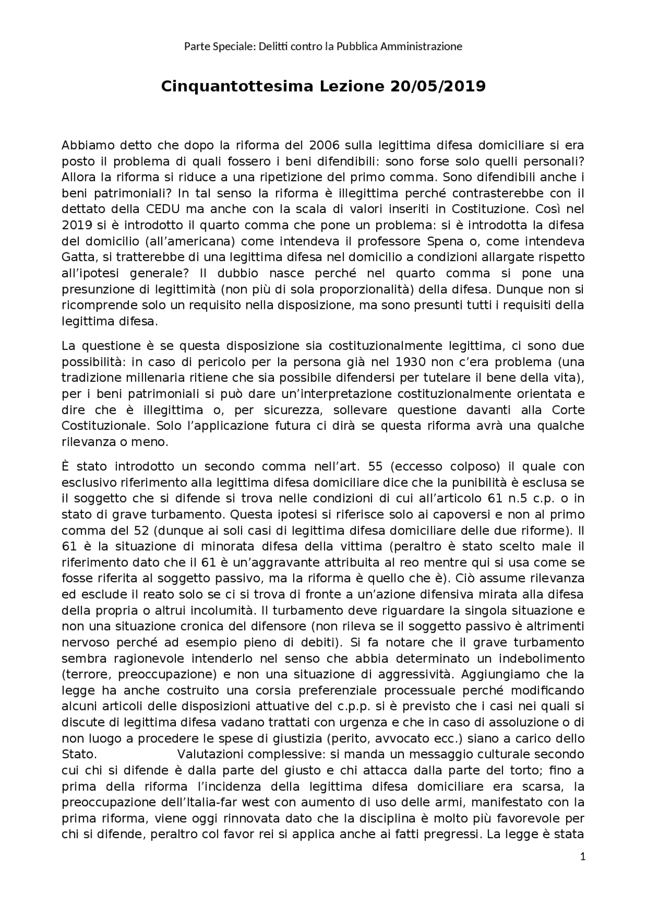 Delitti Contro La Pa Diritto Penale Appunti Di Diritto Penale Docsity
