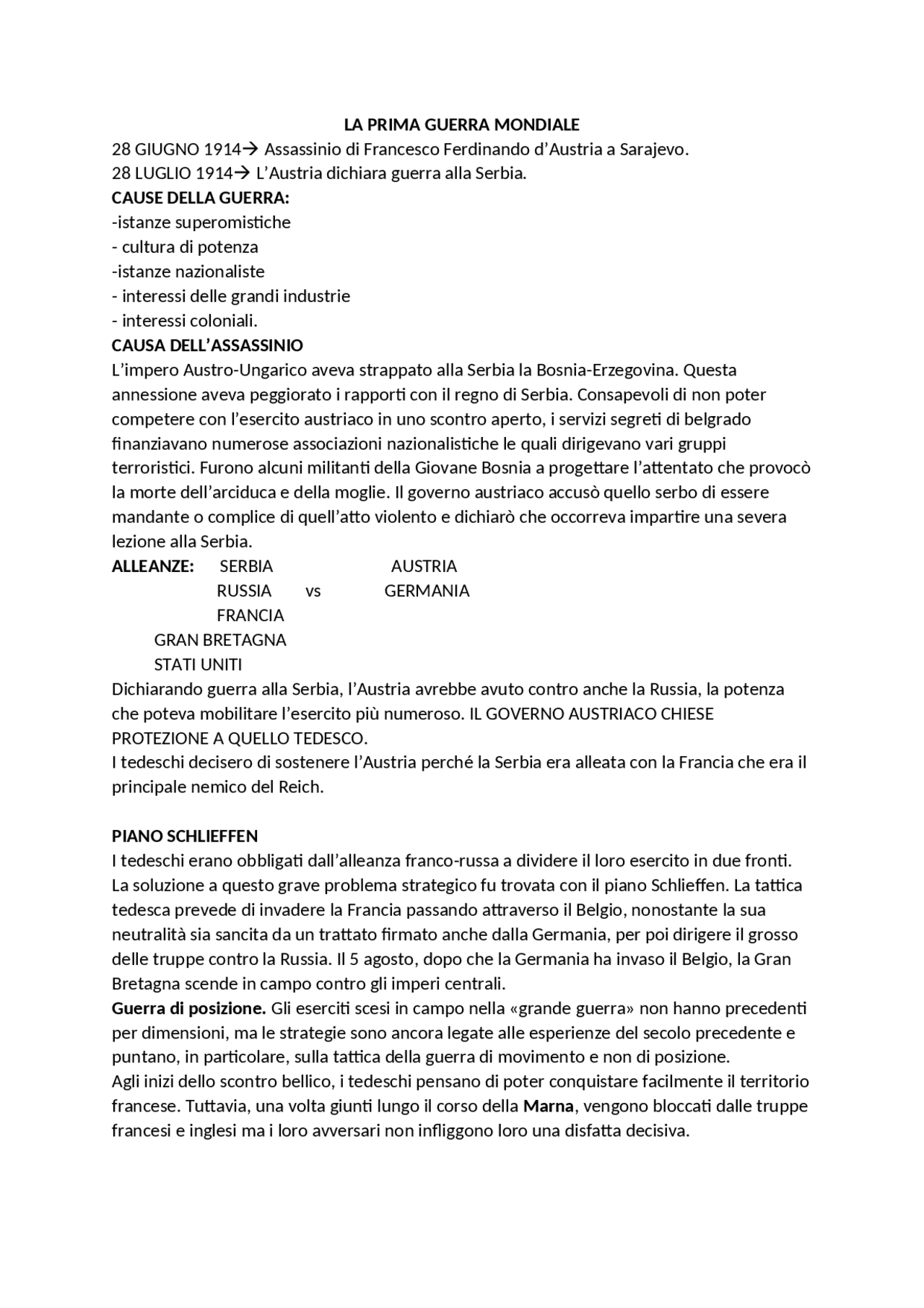 Programma Di Storia Quinto Anno Docsity