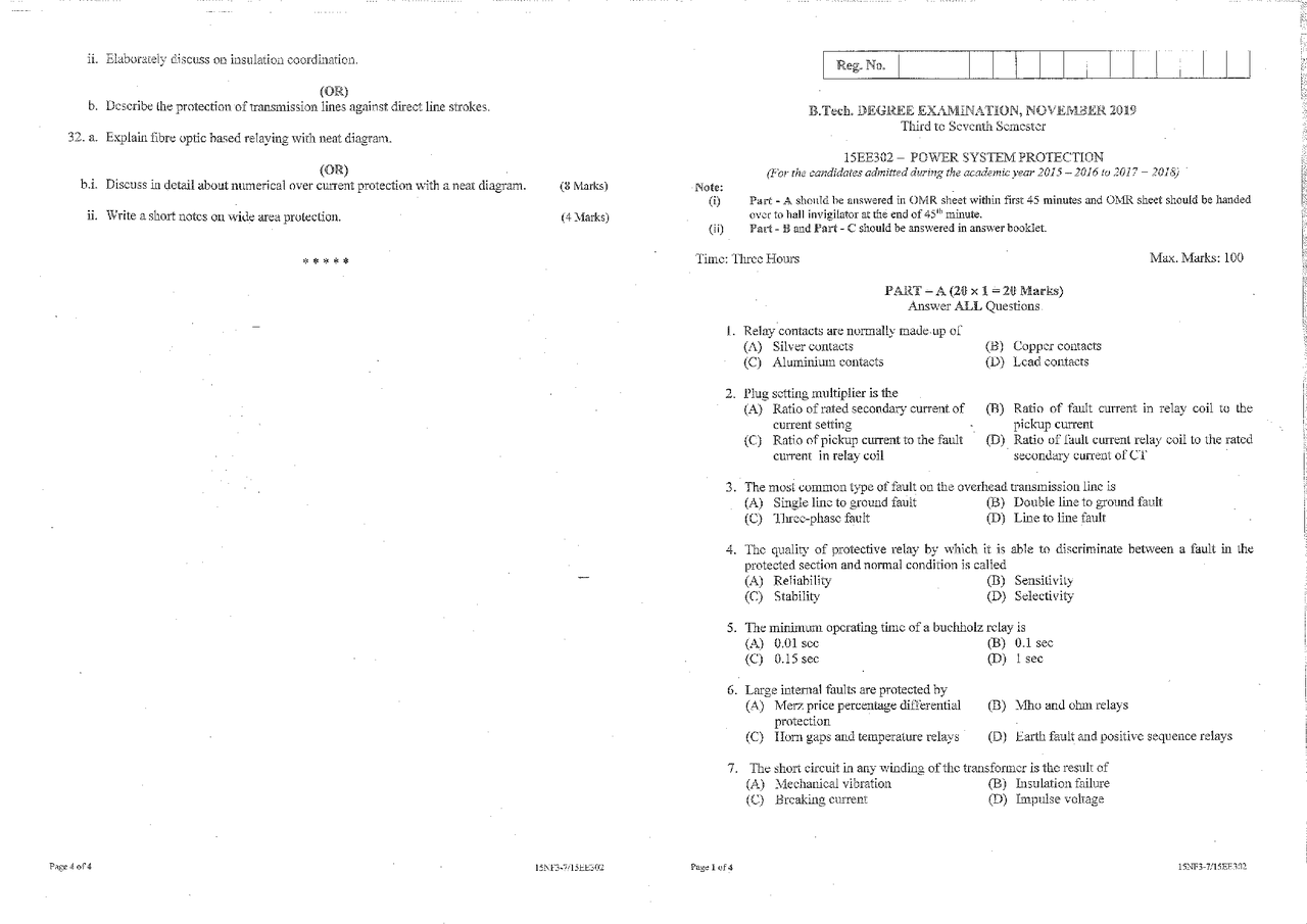 Power System Protection Docsity