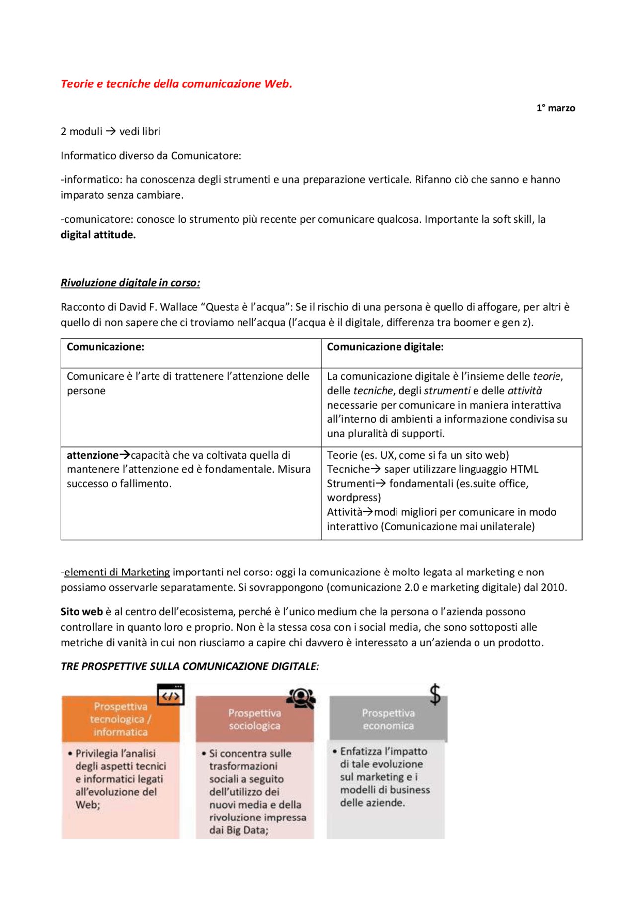 Teorie E Tecniche Della Comunicazione Web Docsity