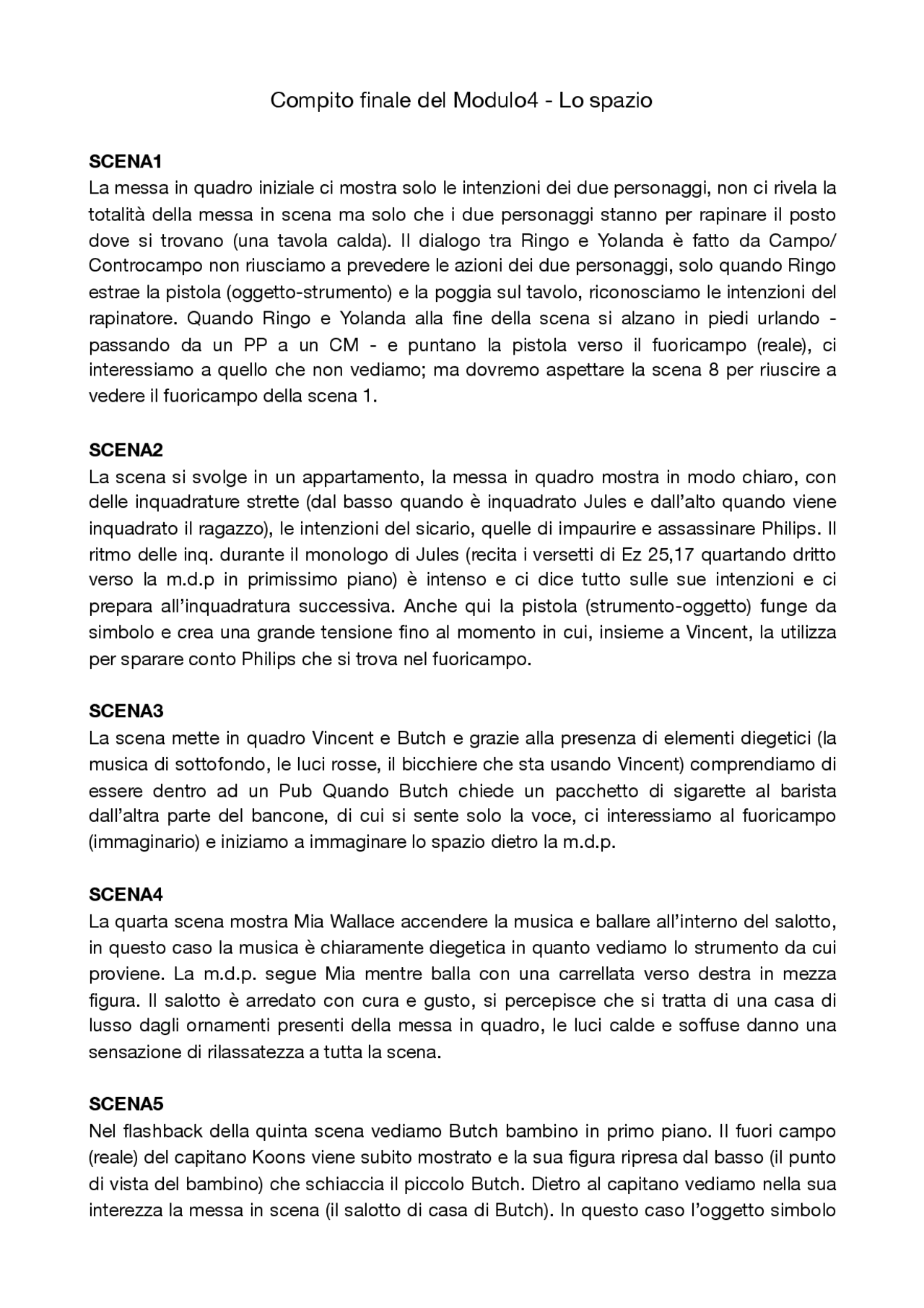 Modulo4-Compito finale - Docsity