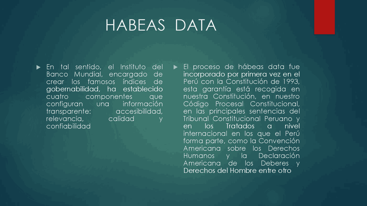 Proceso de Habeas Data - Docsity