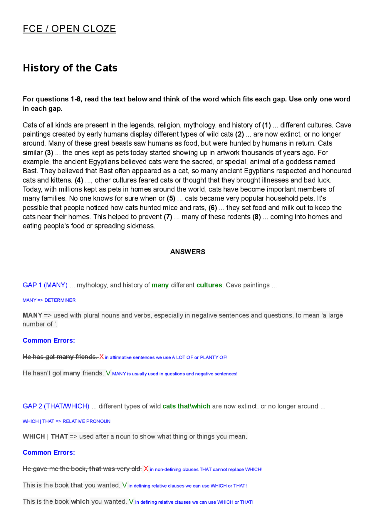 Open Close Exercises - Docsity