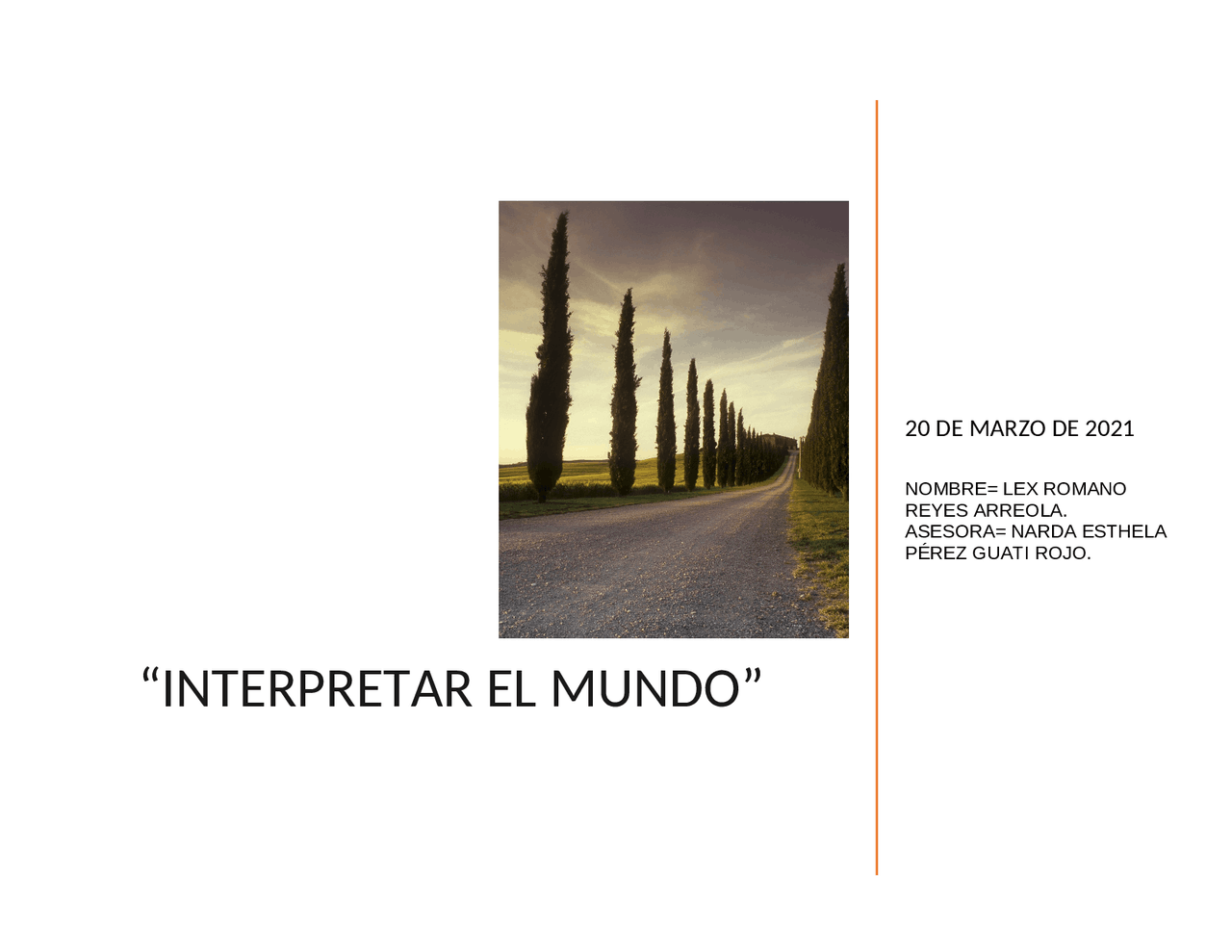 Interpretar el mindo. AI2 M03 - Docsity