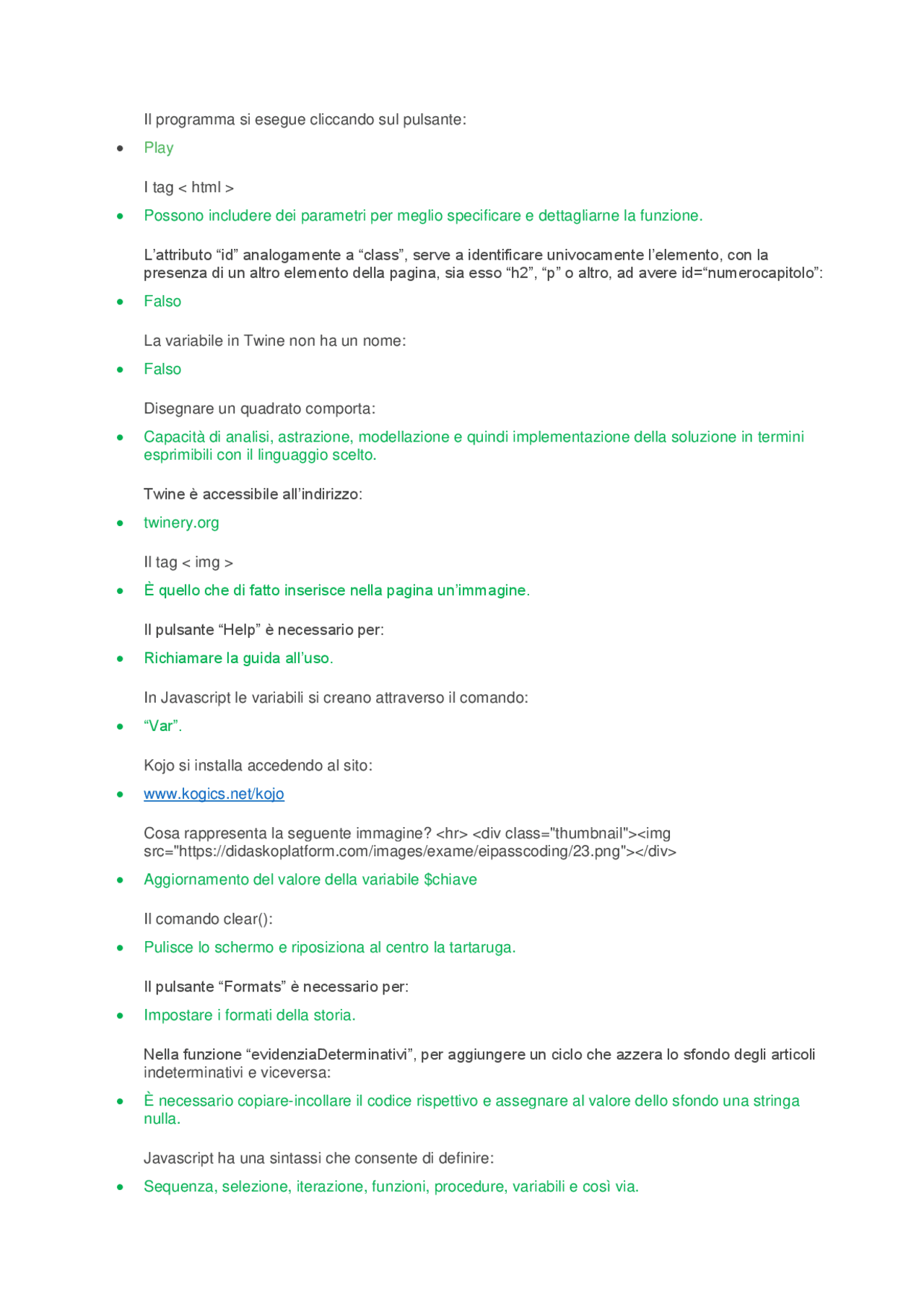 Eipass Coding Secondaria Modulo 3 Docsity
