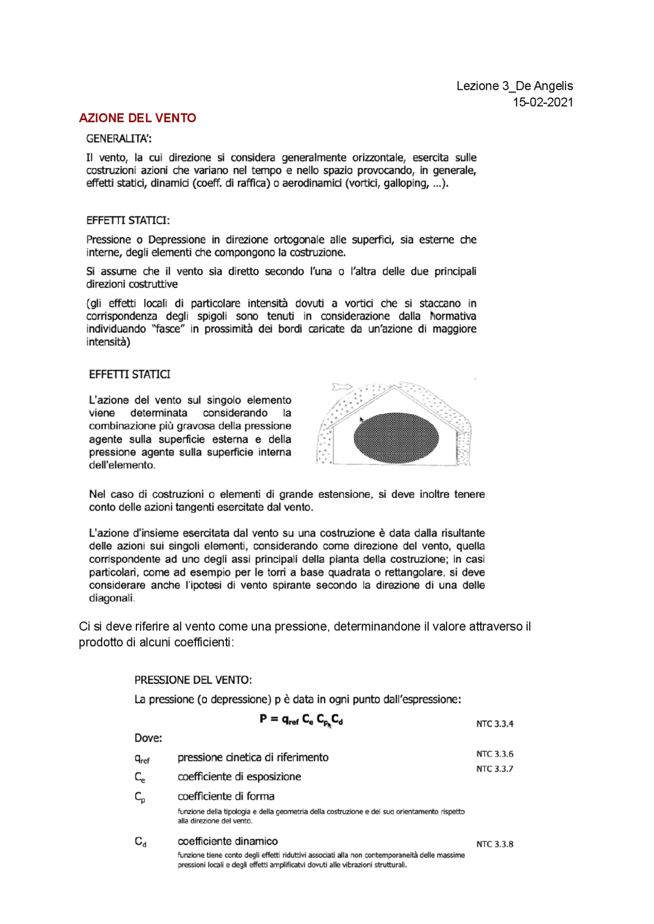 Lezione 3 Strutture Appunti Di Teoria E Progetto Di Strutture Docsity