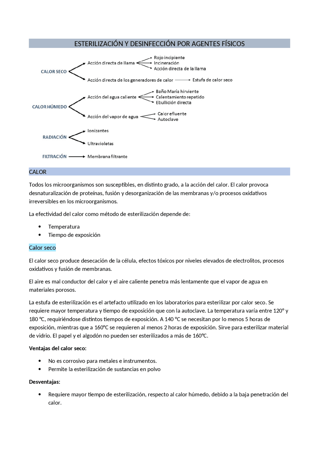 EsterilizaciÓn Y DesinfecciÓn Por Agentes FÍsicos Docsity
