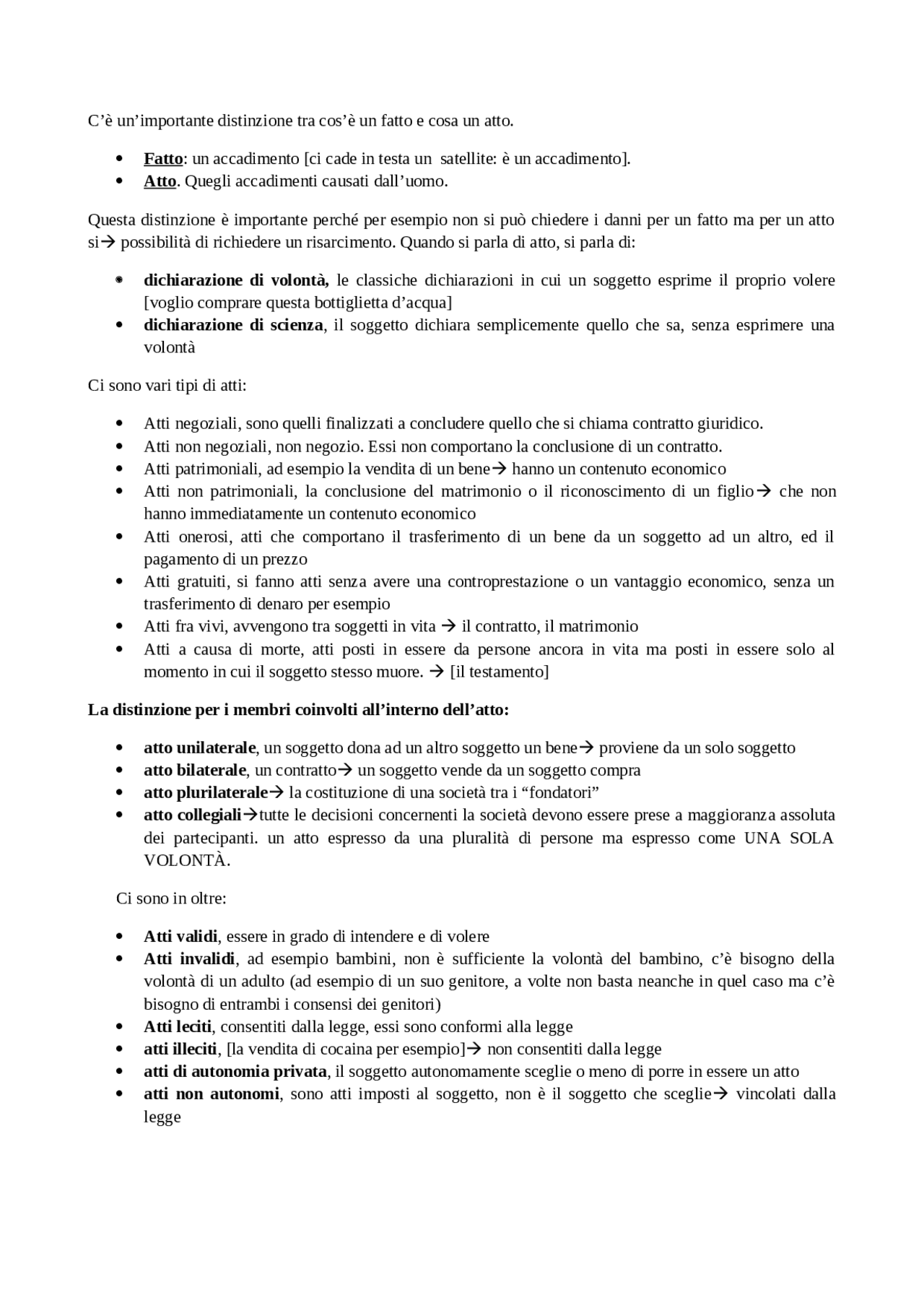 Appunti Diritto Privato Docsity