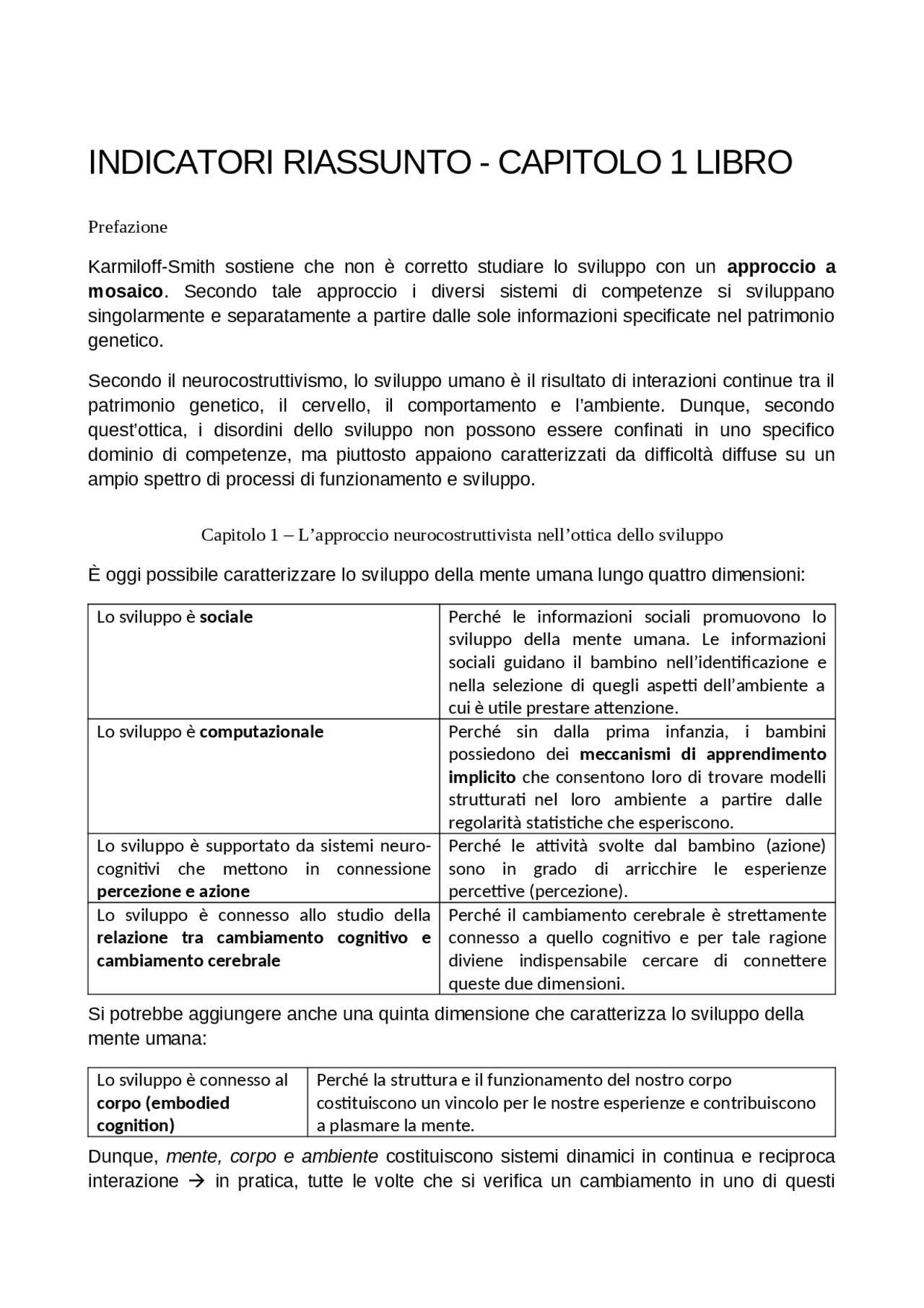 Indicatori Precoci Di Sviluppo Atipico Unipd Appunti Di Psicologia