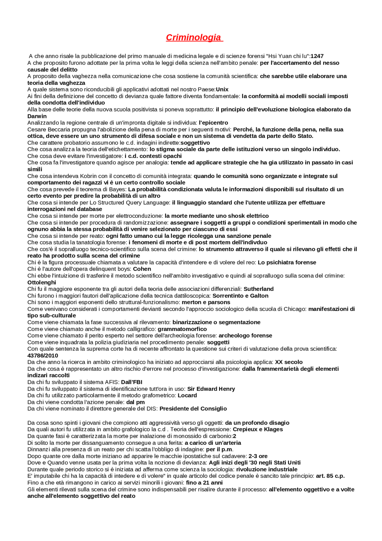 Criminologia Scienze Giuridiche Mercatorum Lm 14 Docsity