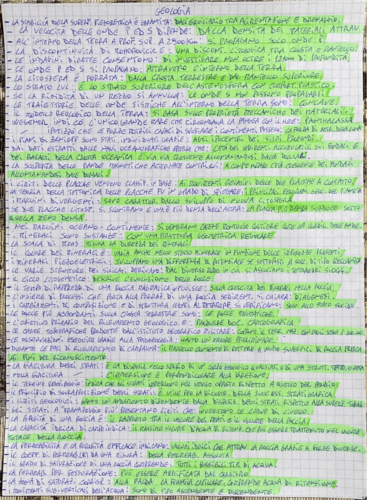 Domande Esame Geologia Applicata Unipegaso Docsity