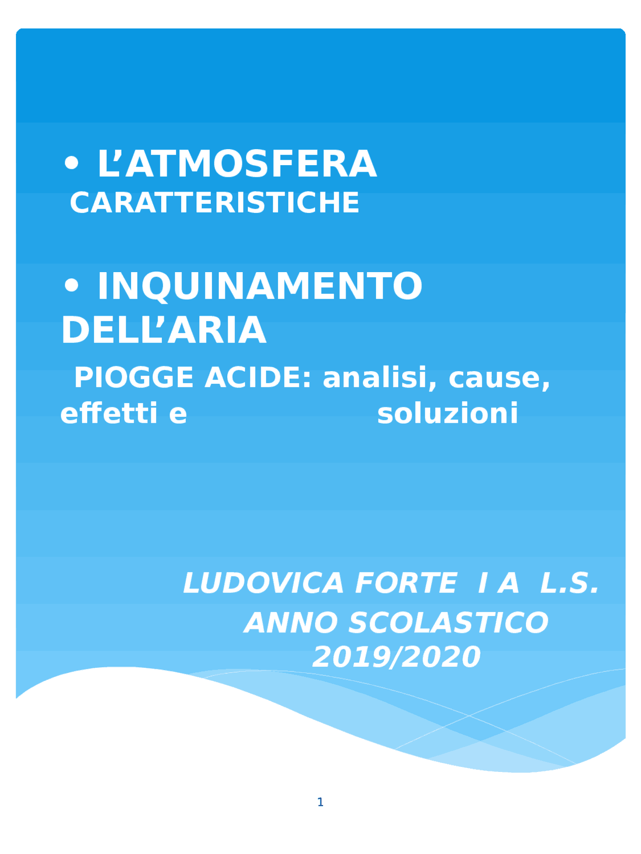 L Atmosfera Scienze Della Terra Docsity