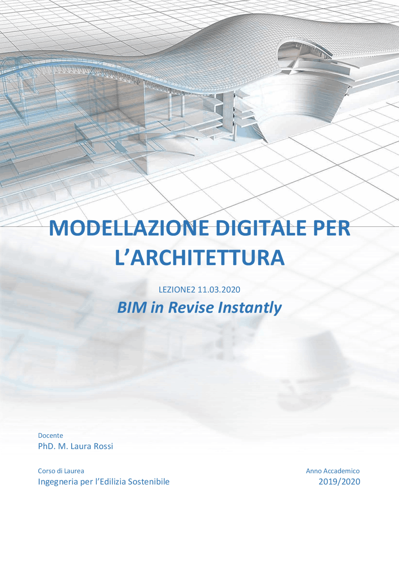 Dispense Modellazione Bim Docsity